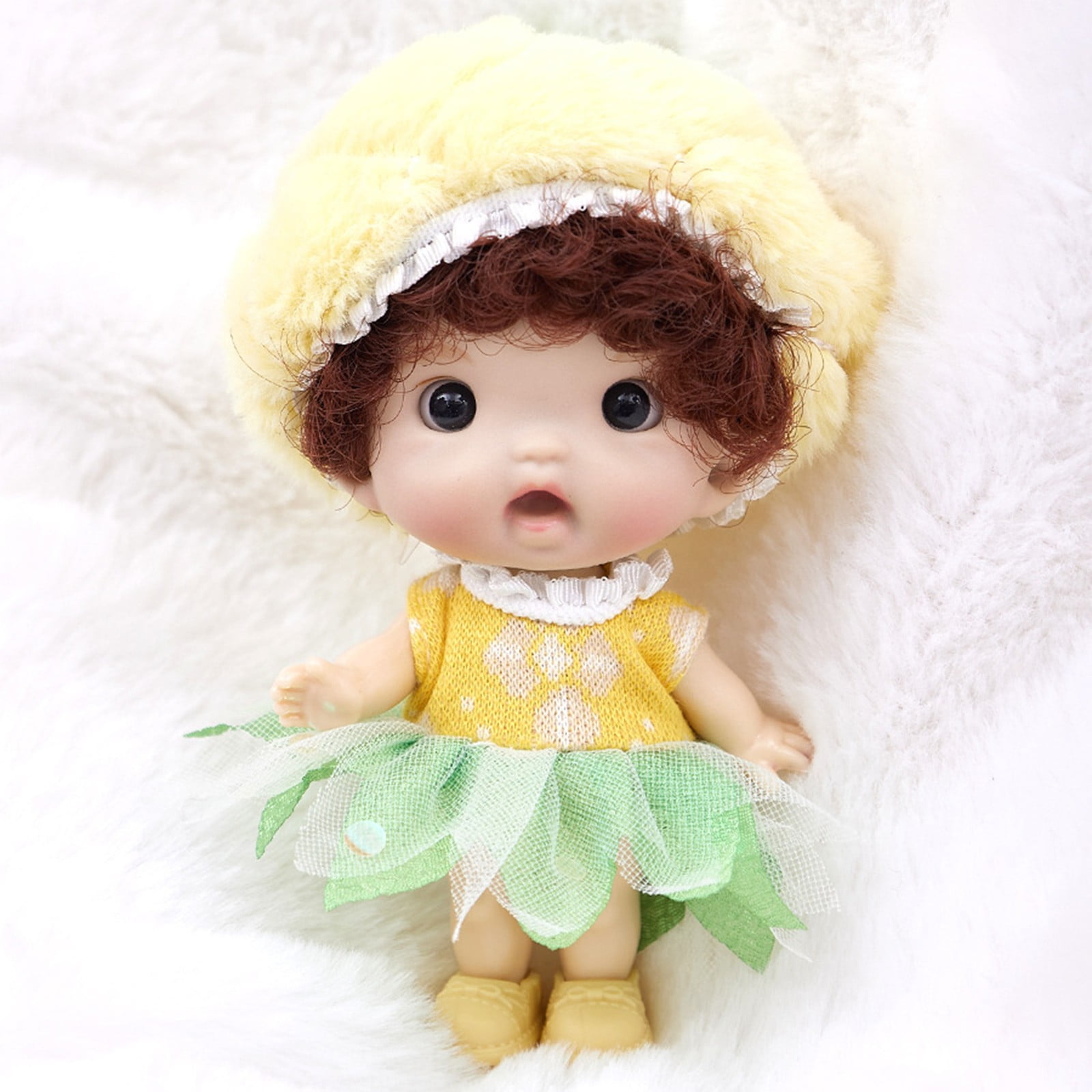 Twfbrm Mini Realistic Reborn Toddler Doll -4 inch Lifelike Girl Doll ...