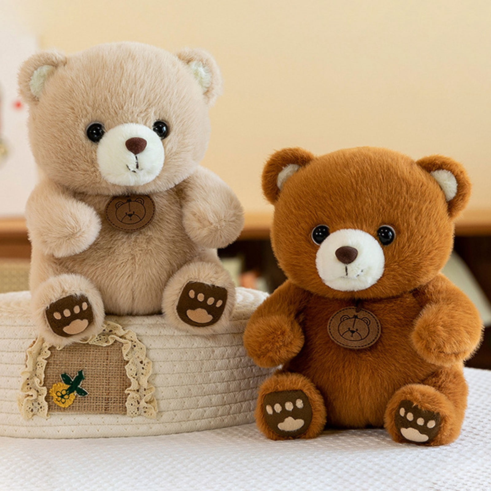 Twfbrm Plush Teddy Bear Dolls, 10 Inch Small Stuffed Bear Plushie with ...