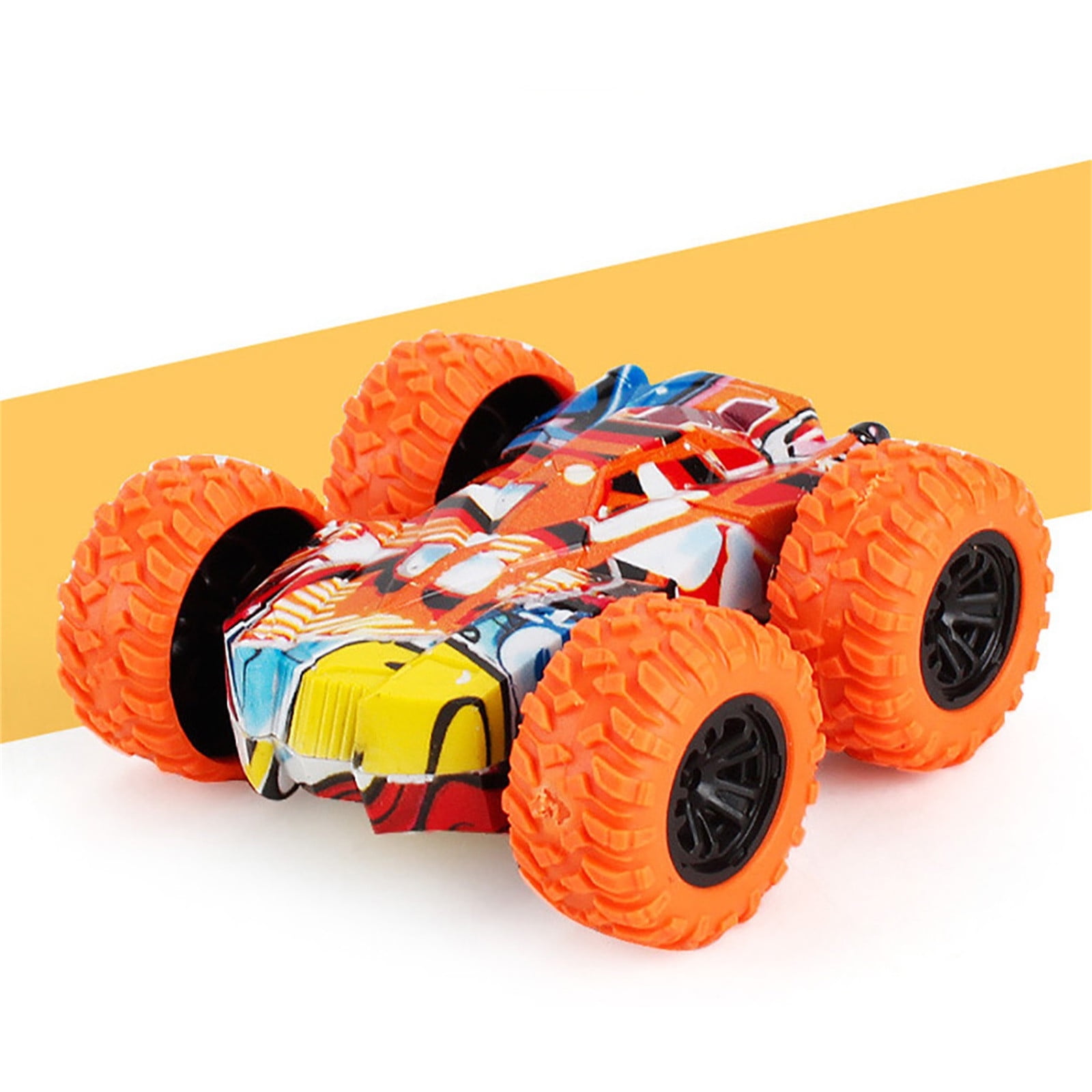 Twfbrm Pull Back Cars Double-Sided Friction Powered Vehicles Flips ...