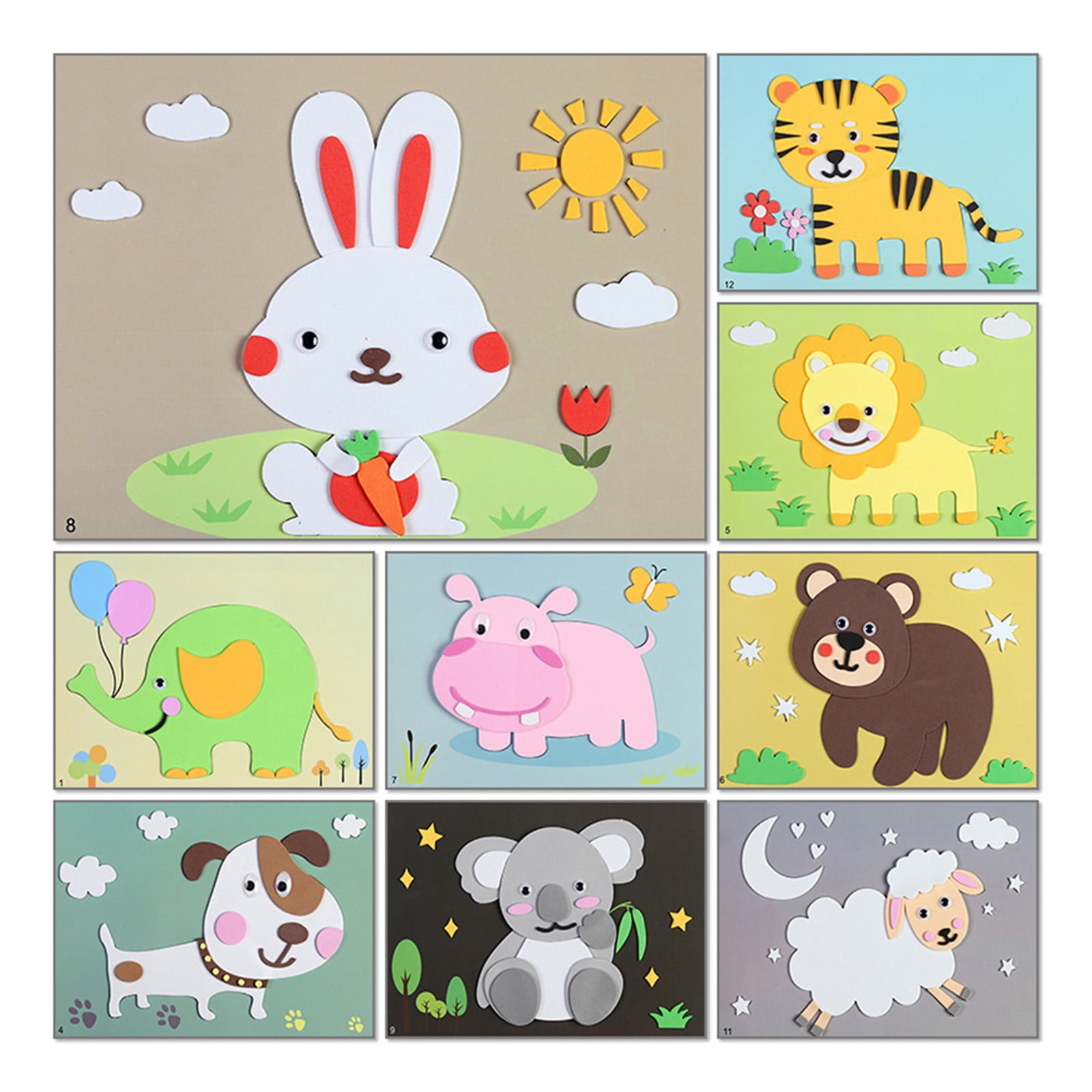 Twfbrm Sticker Maker Kits For Kids Children's EVA Sticker Pasting DIY ...