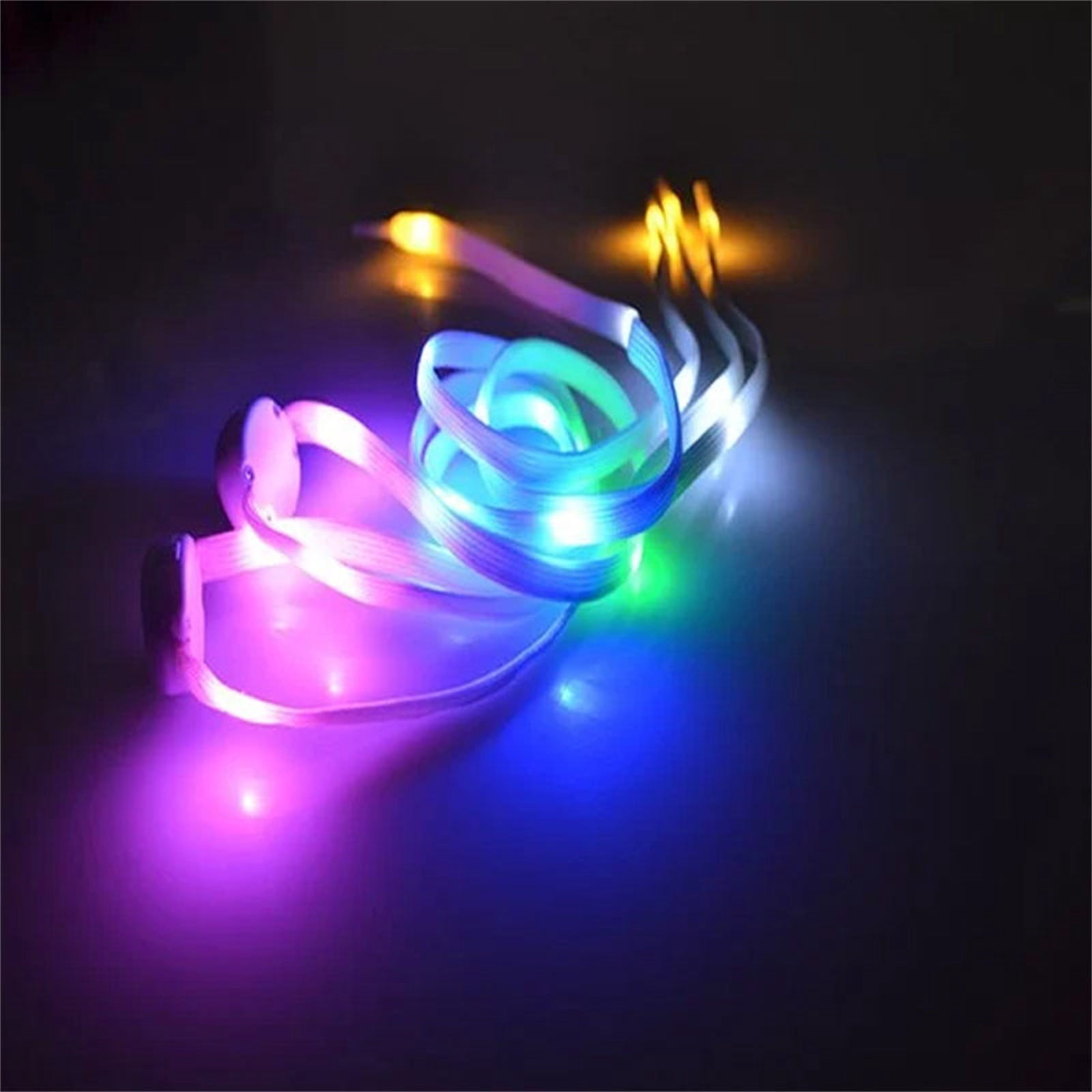 Twflaqlo LED Illuminated Shoelaces Illuminated Shoelaces With Nylon LED ...