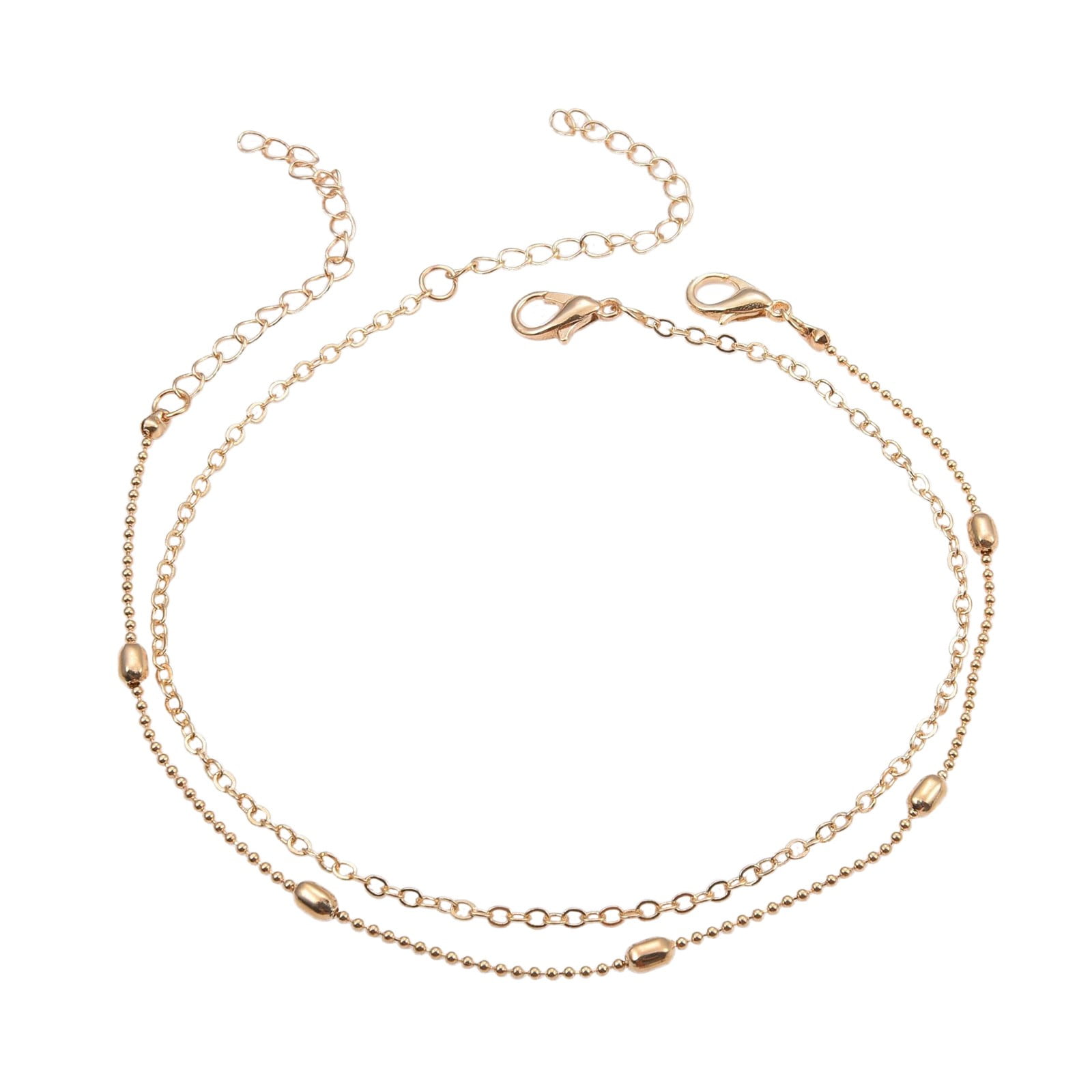 Twflaqlo Stainless Steel Anklet Bracelet Beach Jewelry Foot Bracelet ...