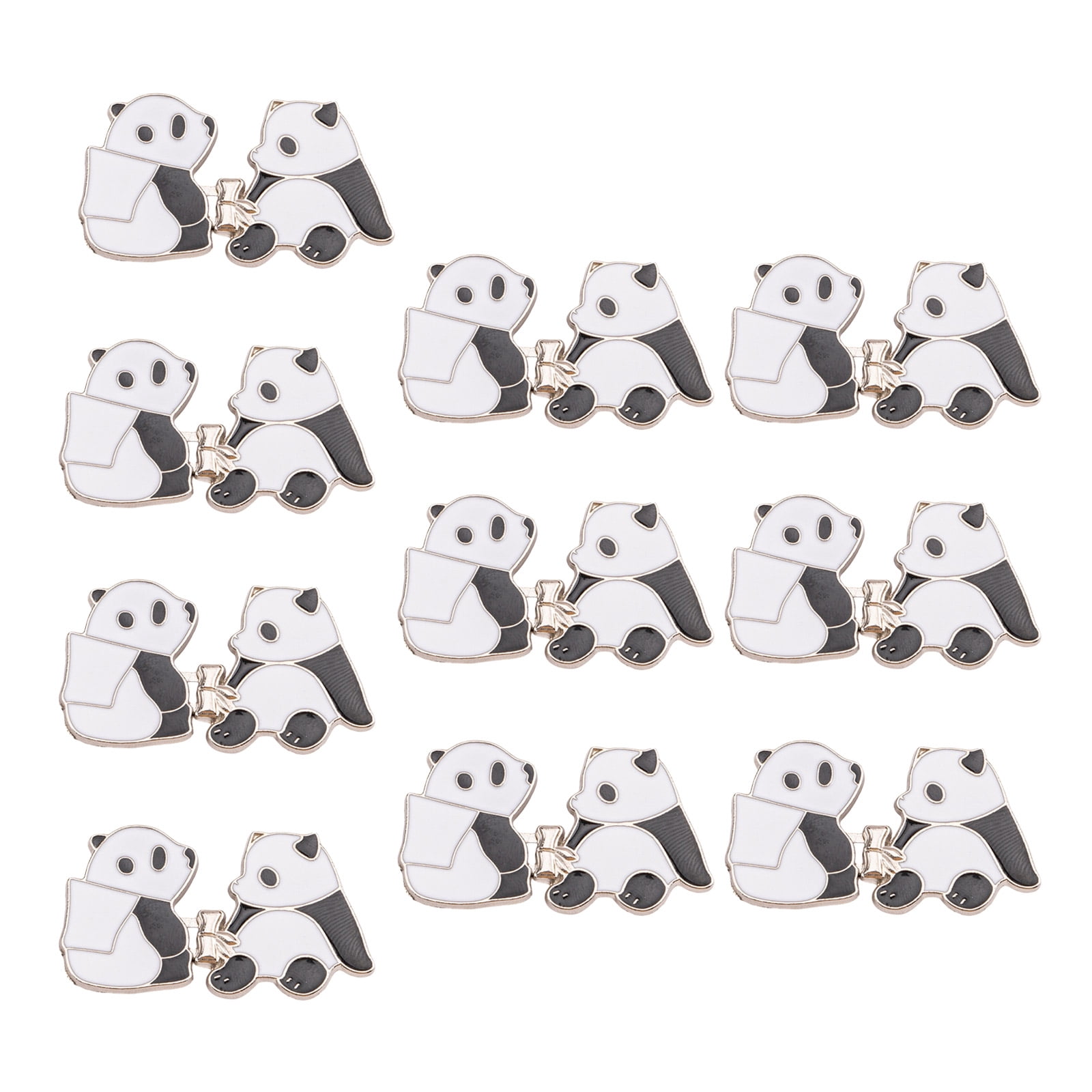 TwhqxjCN 10Pairs Panda Shaped Waist Tighteners for Jeans Adjustable ...