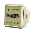 TwhqxjCN 220V-240V Electronic Counter Digital Hour Meter Gauge 220V-240V 50Hz Timers Counter for ...