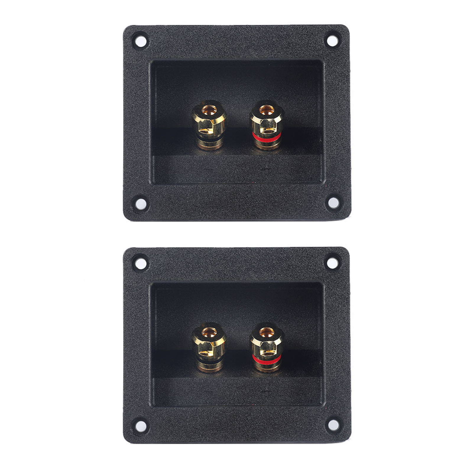 TwhqxjCN 2Pcs Wire Spring Terminals Cup Square Speakers 2 Positions ...