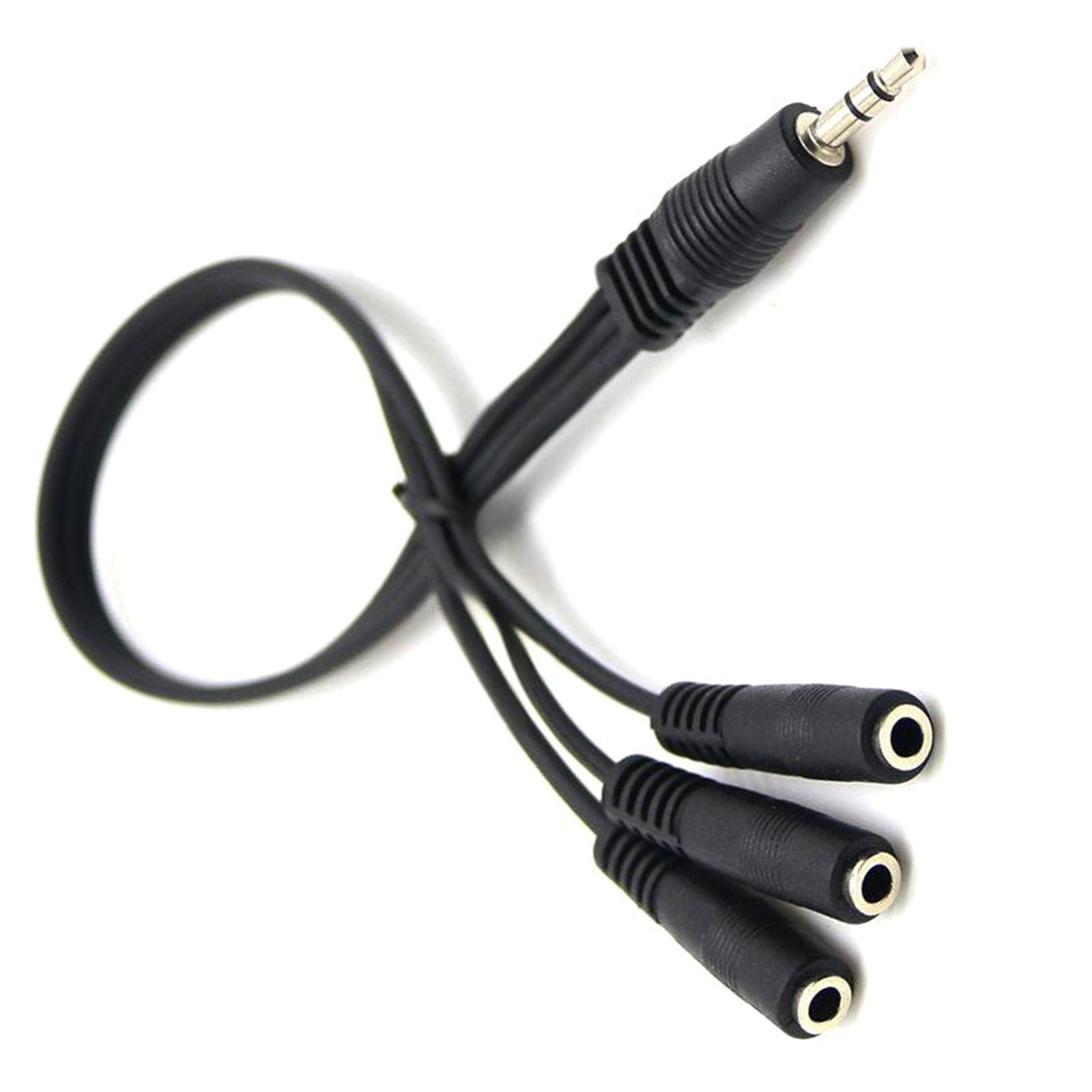 TwhqxjCN 30cm/11.81" 3.5mm Splitter Cable with 3 Outputs, Fluorescent ...