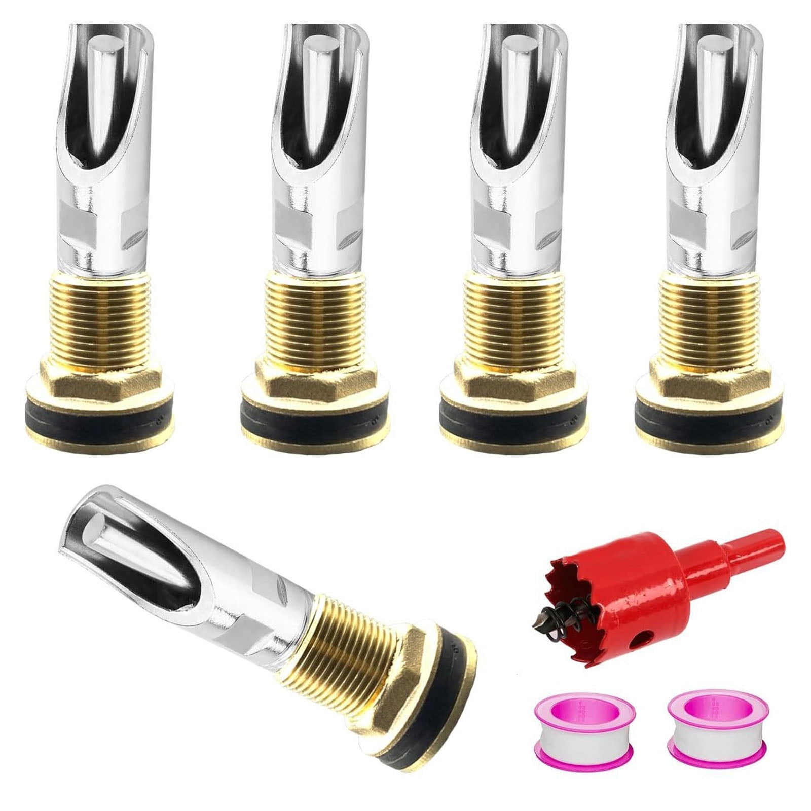 TwhqxjCN 5Pcs Automatic Pigs Nipple Waterer Set Sturdy Stainless Steel ...