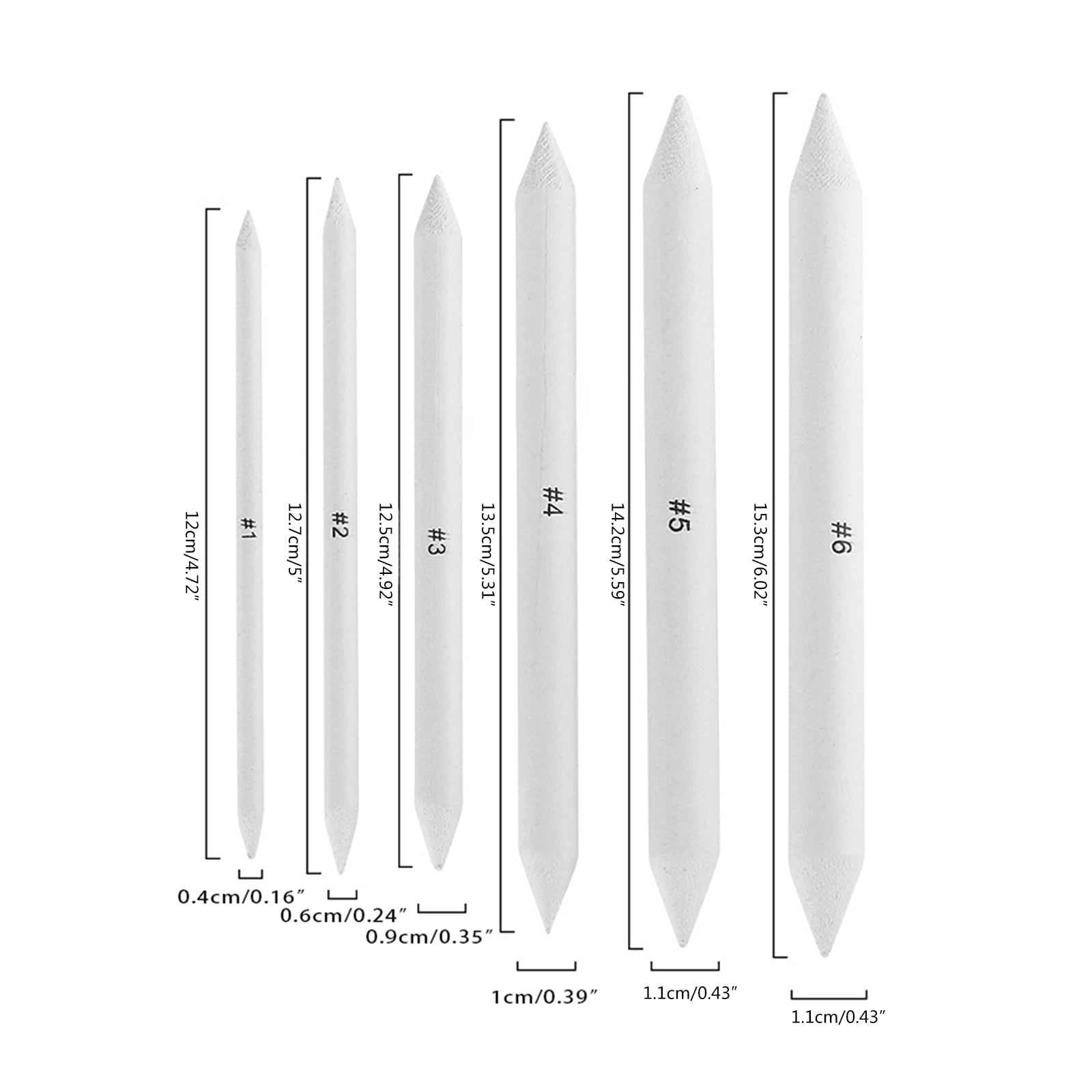 TwhqxjCN 6 Pcs Blending Stumps and Tortillions Paper Art Blenders ...