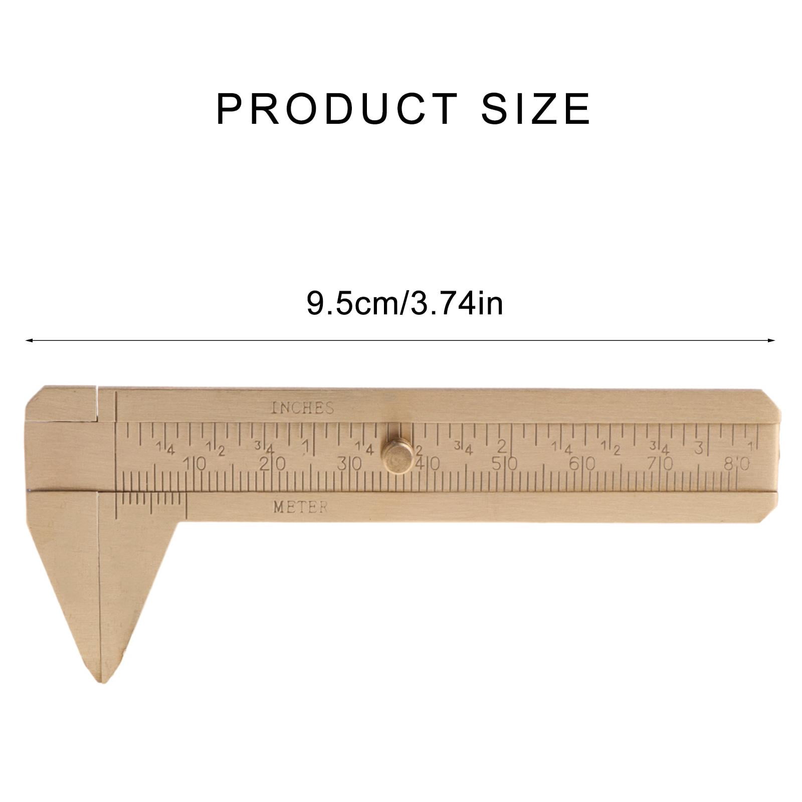 TwhqxjCN Bead Sizer Measuring Rulers Copper Double Scale Vernier ...