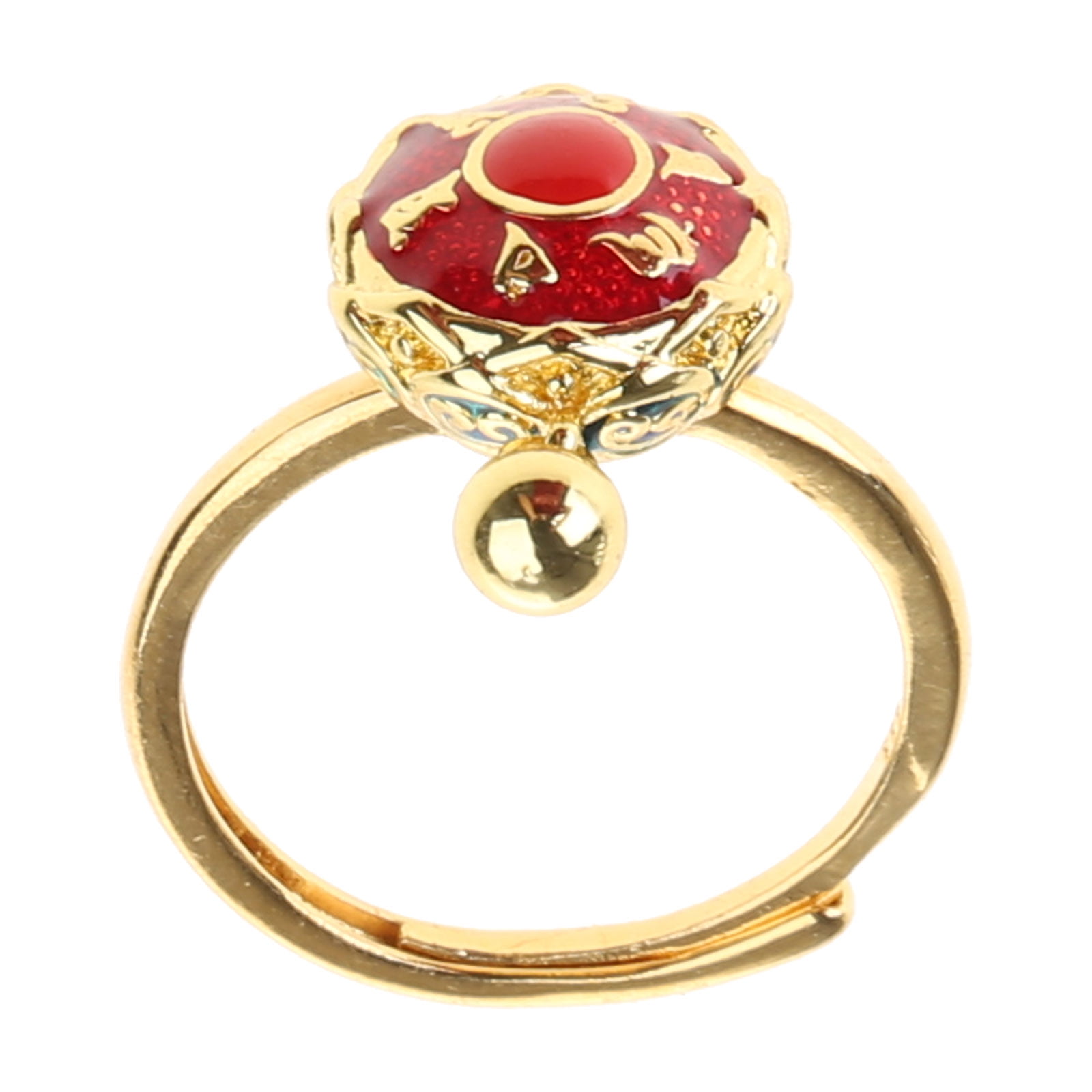 TwhqxjCN Buddhism Rings Open Adjustable OM Mantra Finger Ring Buddhism ...