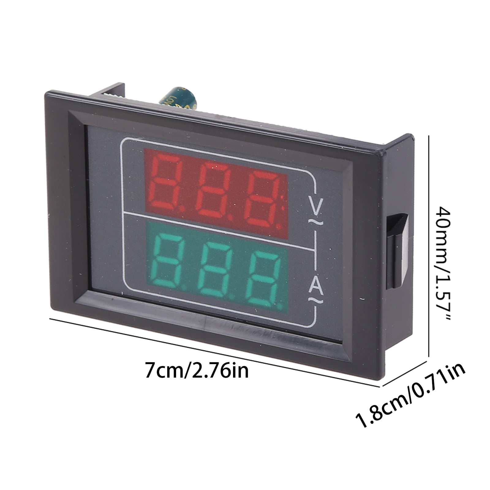 TwhqxjCN Digital Voltmeter Ammeter AC50-500/0-600v LED Display Meter ...