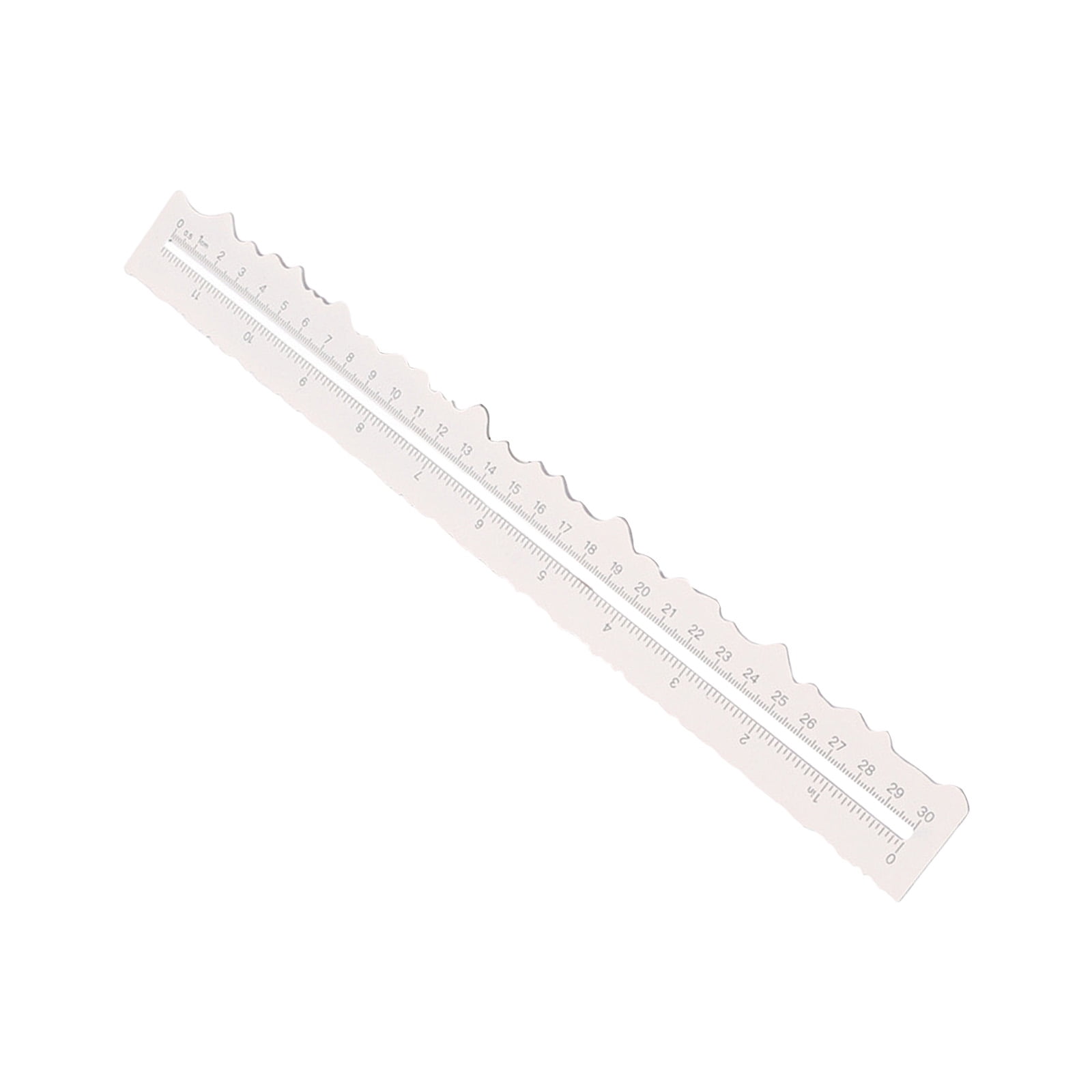 TwhqxjCN Metal Paper Tearing Ruler Craft Ruler Wavy Line Jagged ...