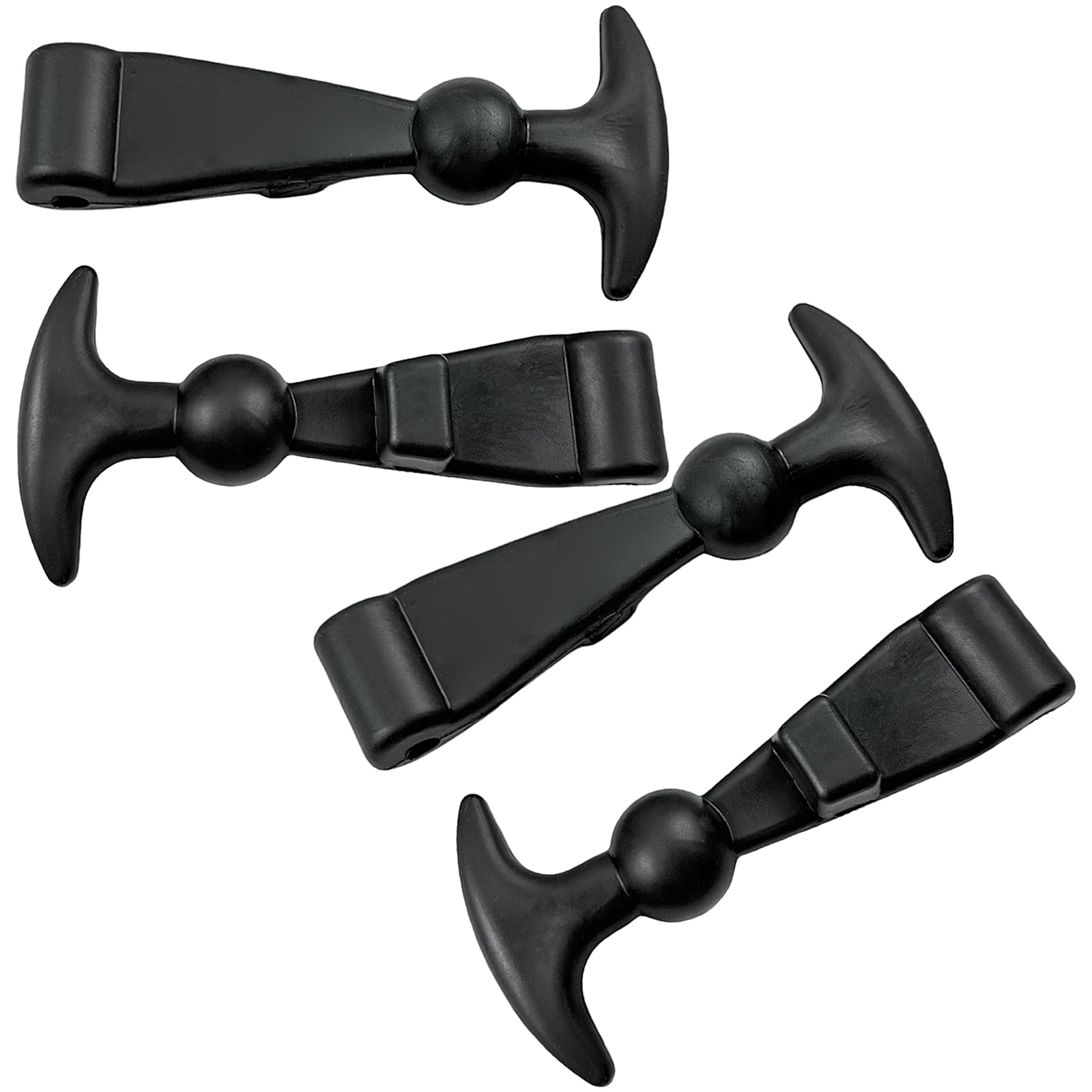 TwhqxjCN Pack of 4 Multipurpose Elastic T Handle Rubber Clamps for ...
