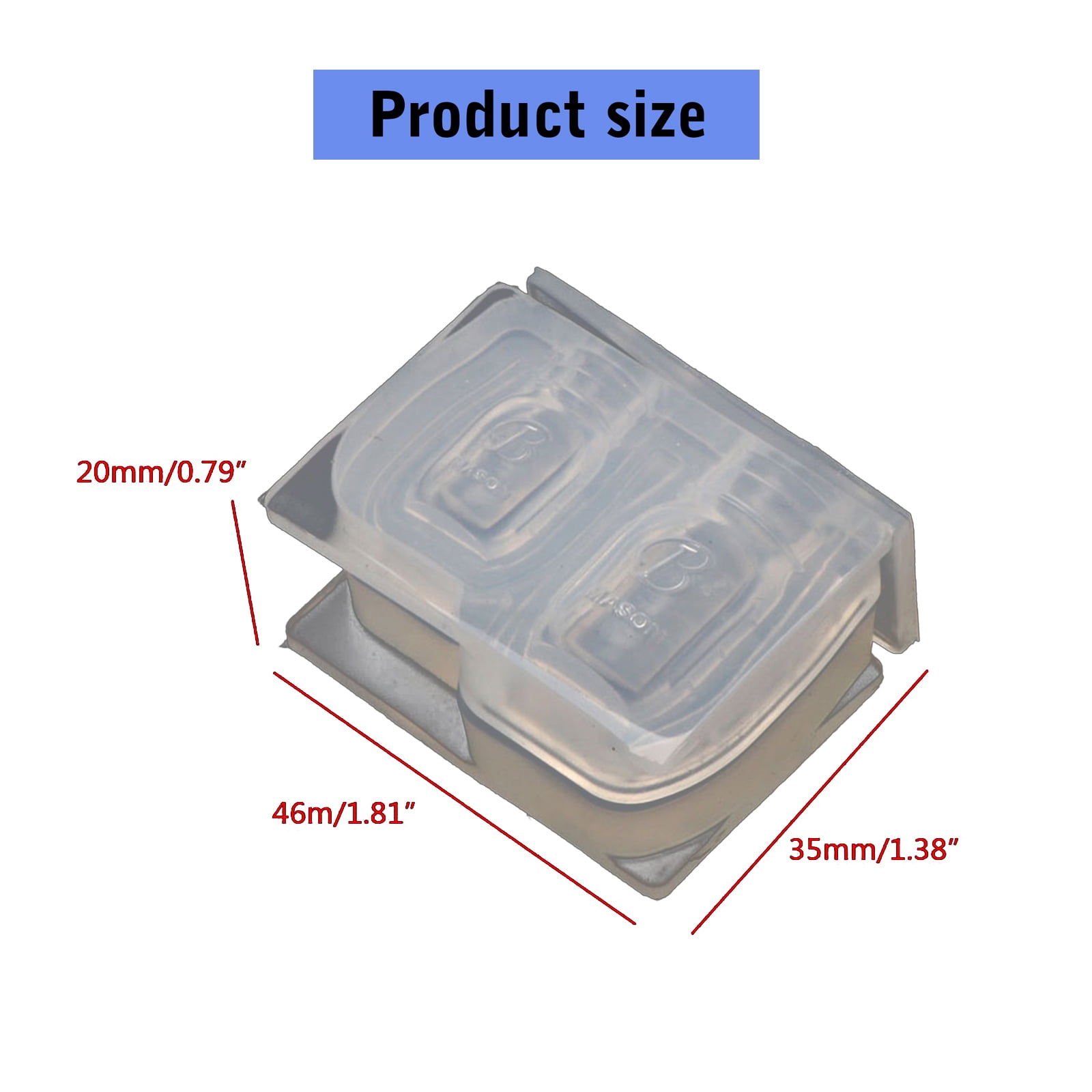 TwhqxjCN Small Food Storage Bottle Silicone Mold Trinket Container ...