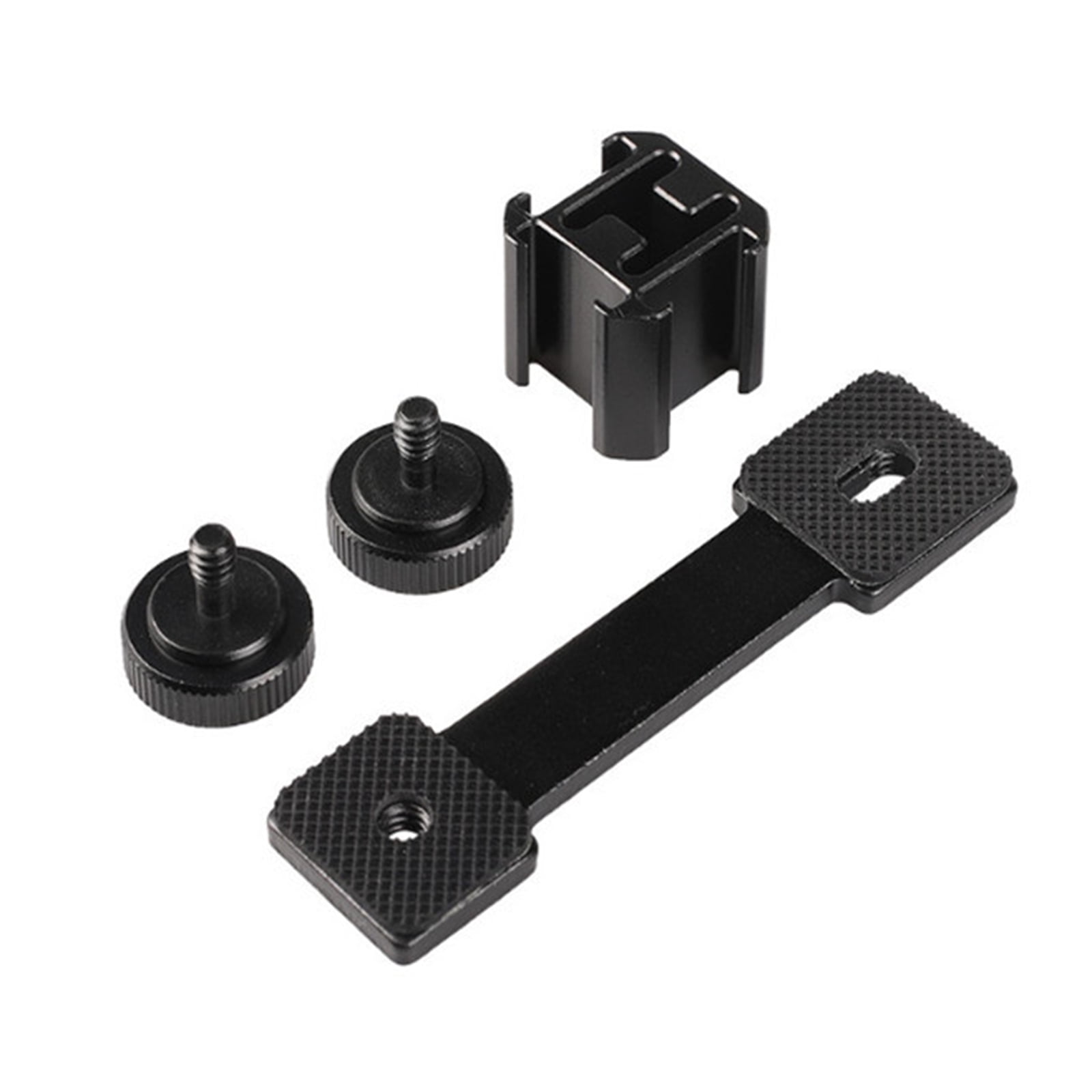 TwhqxjCN Triple Headed Hot Shoe Stand Camera Mount Bracket Metal Holder ...
