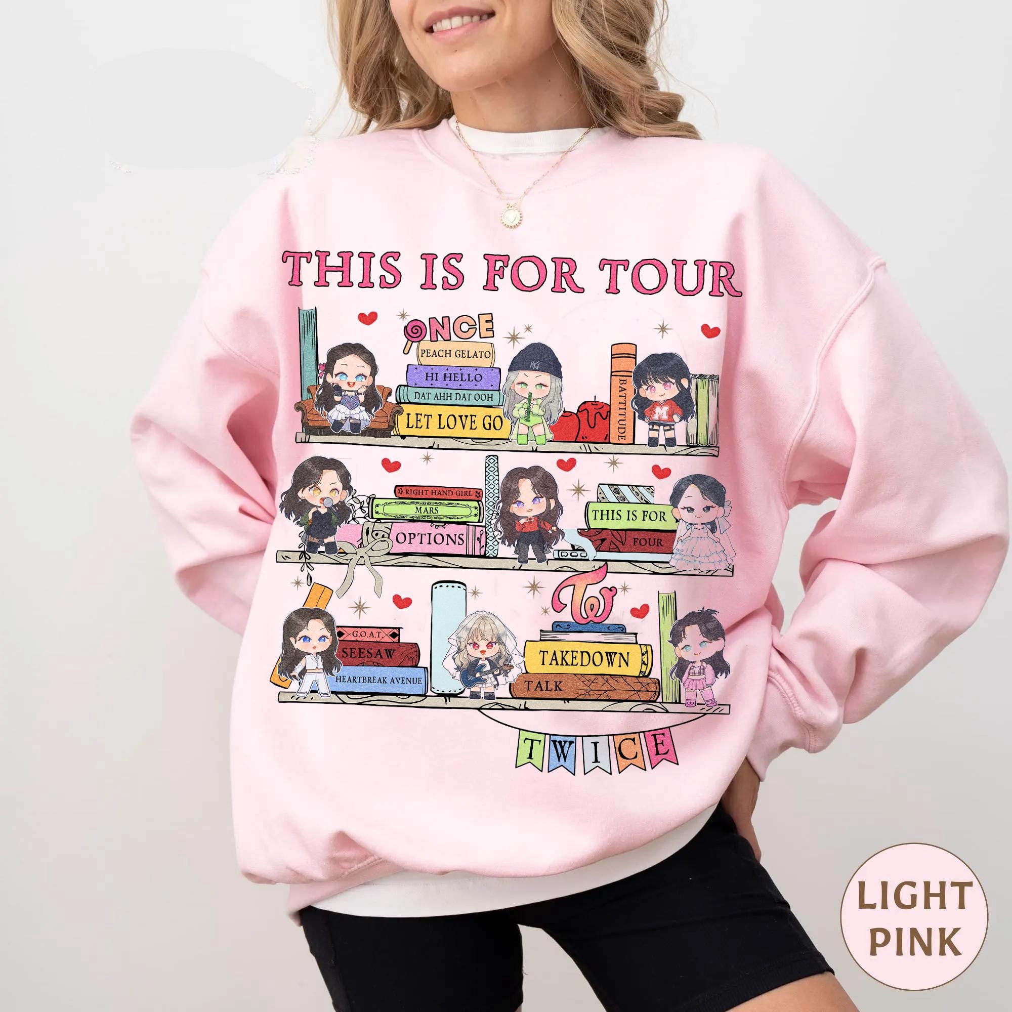 Twice All Members Chibi Sweatshirt, Twice World Tour Shirt, Kpop Twice ...