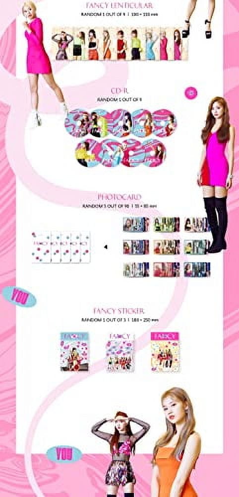 Twice Fancy You 7th Mini Album Random Vesion CD+PhotoBook+1p Lenticular+5p PhotoCard+1p Sticker ...