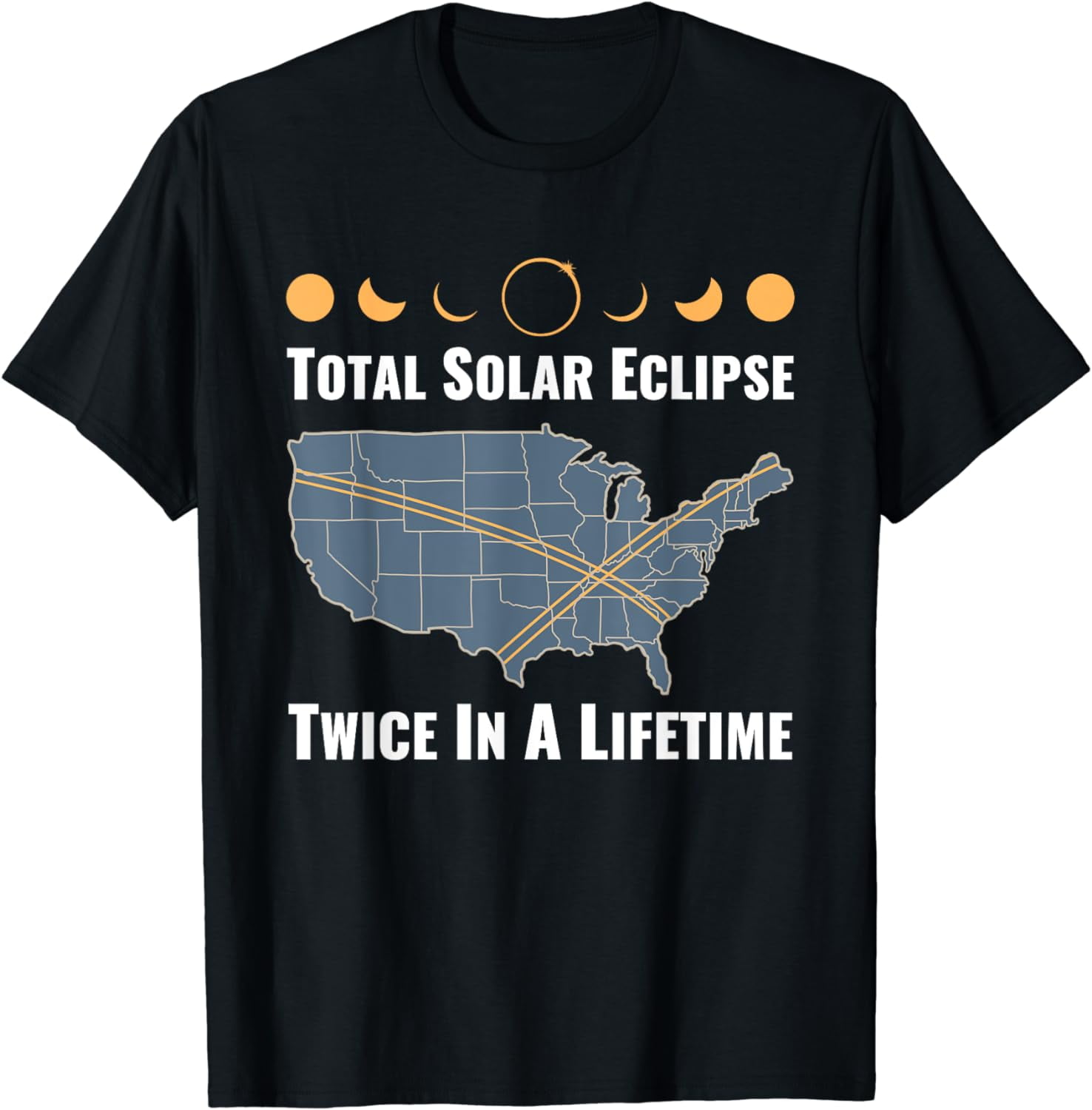 Twice In A Lifetime Solar Eclipse Shirt 2024 Total Eclipse T-Shirt ...