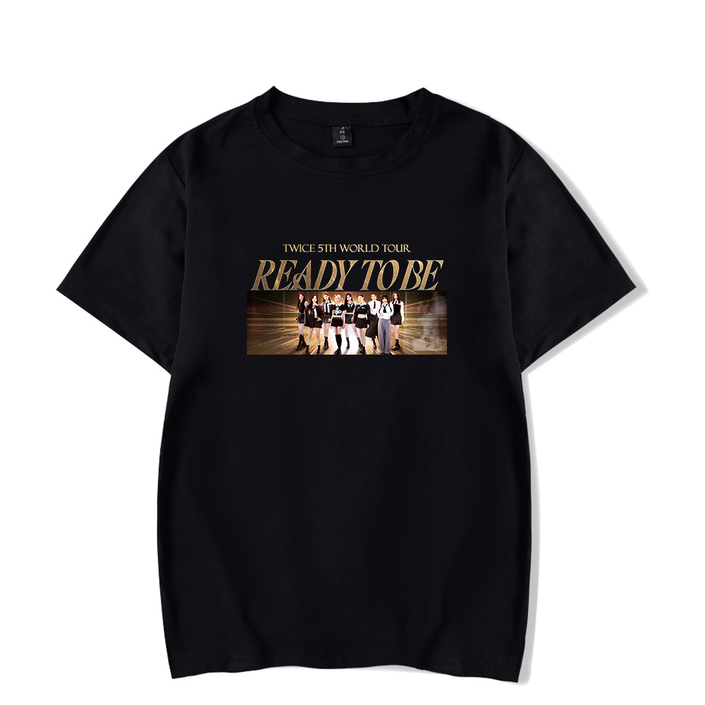 Twice KPOP Merch Ready To Be World TourT-shirt Women Men Crewneck Short ...