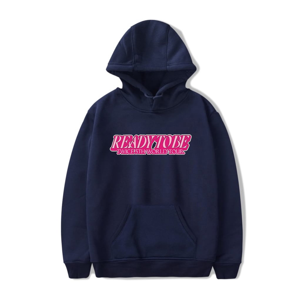 Twice Ready to Be World Tour Logo Hoodie Women Men Long Sleeve Pullover ...