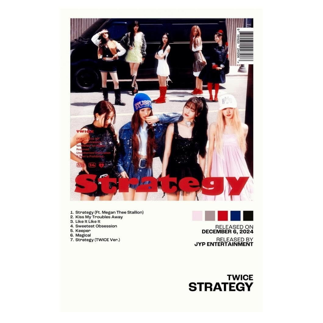 Twice Strategy Album Cover Music Poster K-pop Home Decor For Living ...
