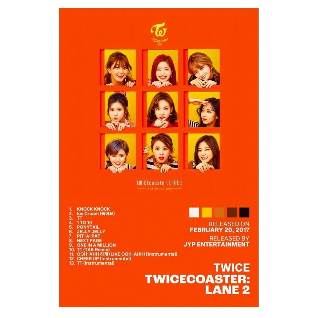 Twice TWICEcoaster: LANE Album Cover Music Poster K-pop Home Decor For ...