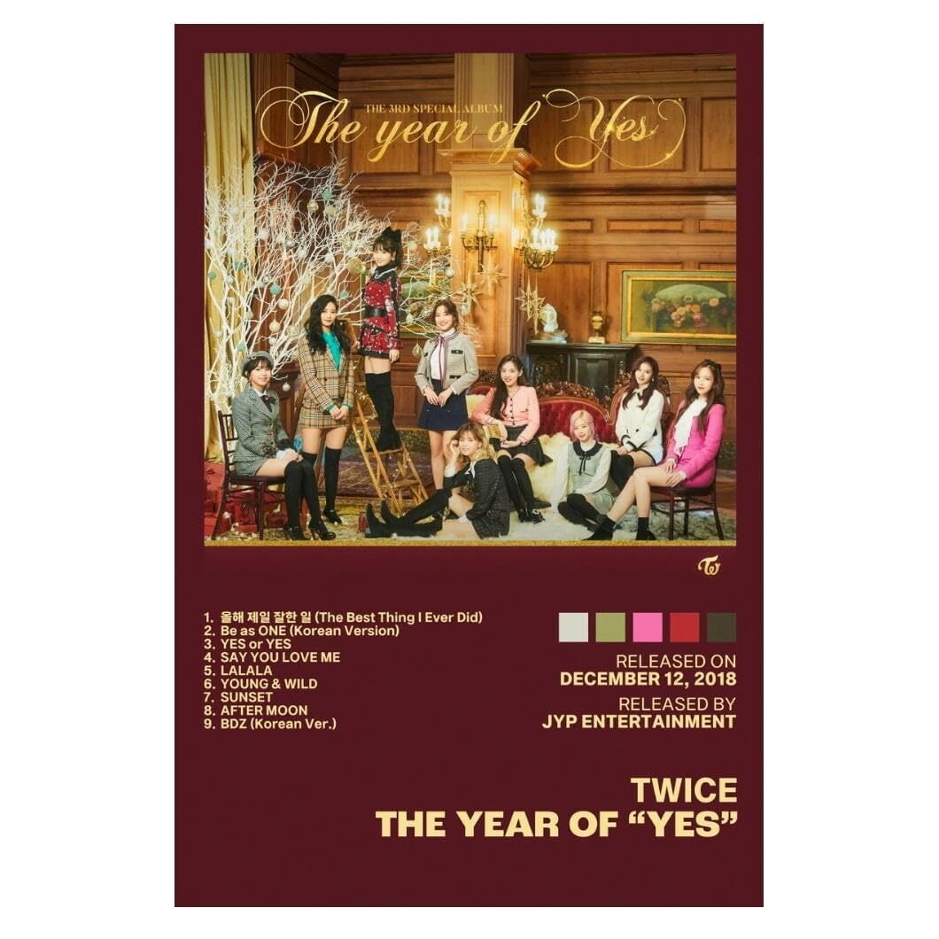 Twice The year of Yes Album Cover Music Poster K-pop Home Decor For ...