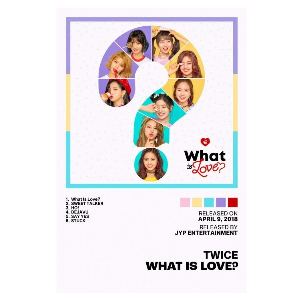 Twice What Is Love Album Cover Music Poster K-pop Home Decor For Living ...