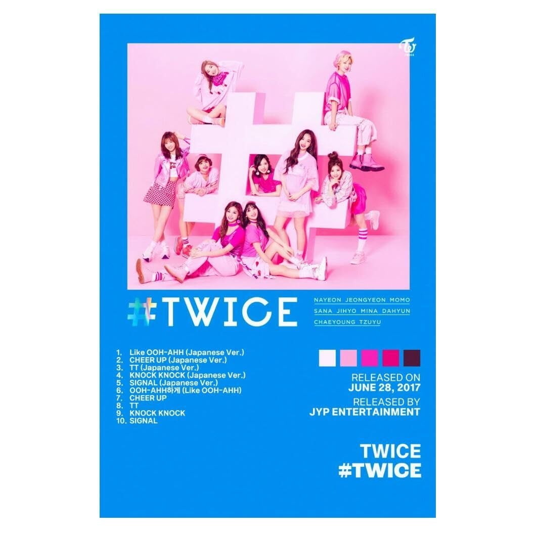 Twice #twice Album Cover Music Poster K-pop Home Decor For Living Room ...