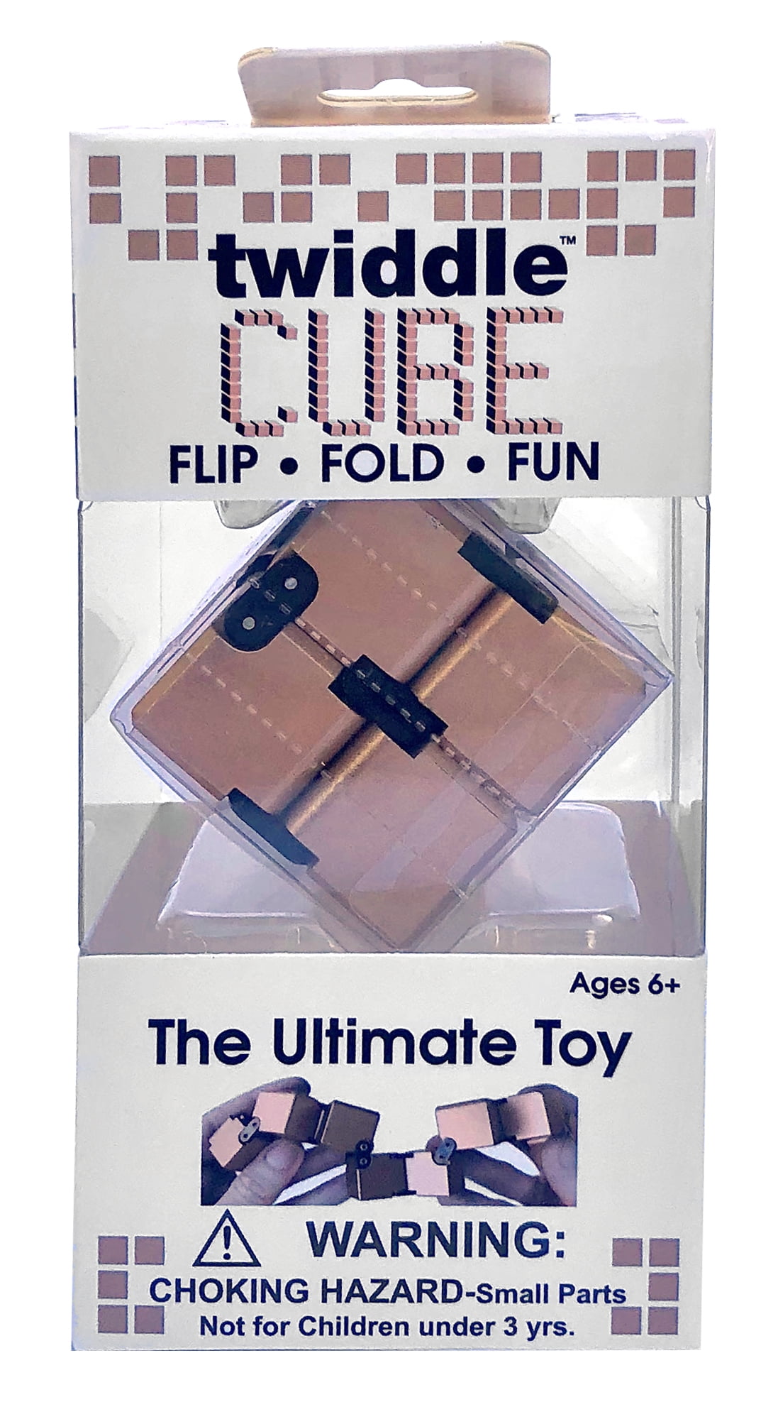 Twiddle Cube Rose Gold Puzzle Cube - Walmart.com