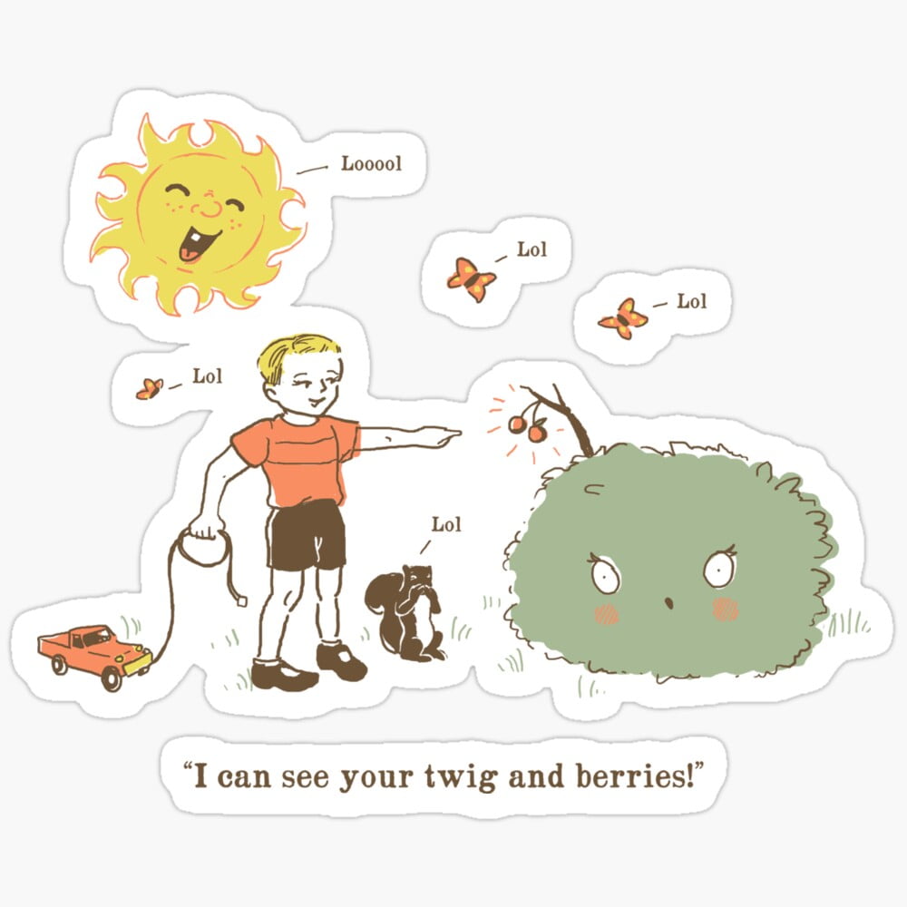 Twig And Berries Sticker Phone Decal Water Bottle Stickers Car Decals ...