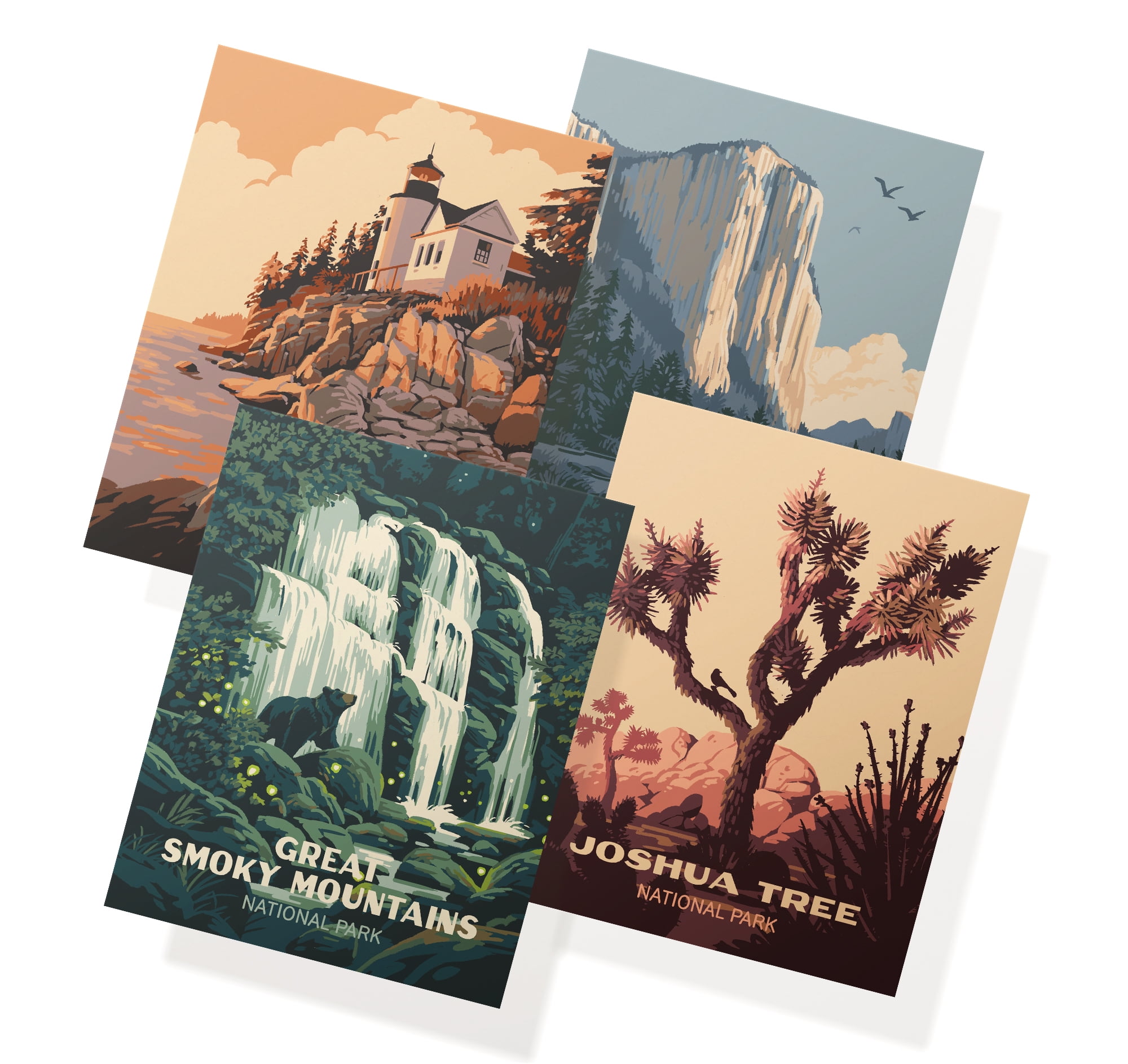 Twigs Illustrated National Park Greeting Cards – 12 Vintage-Style ...