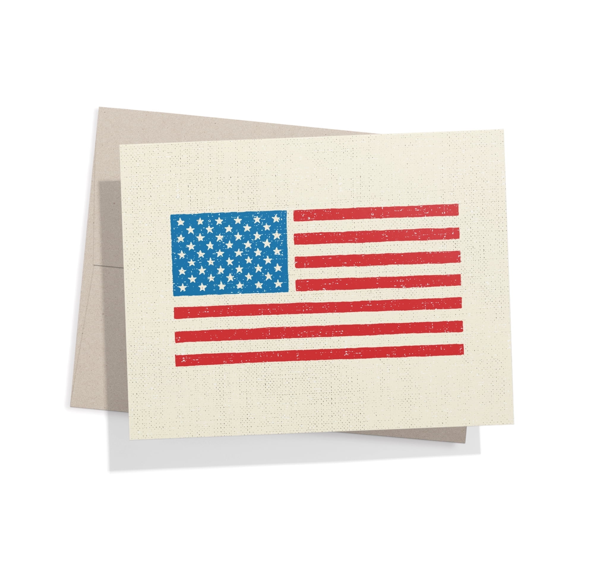 Twigs Paper - Eco Friendly, 12 Patriotic Note Cards, American Flag, 5 ...
