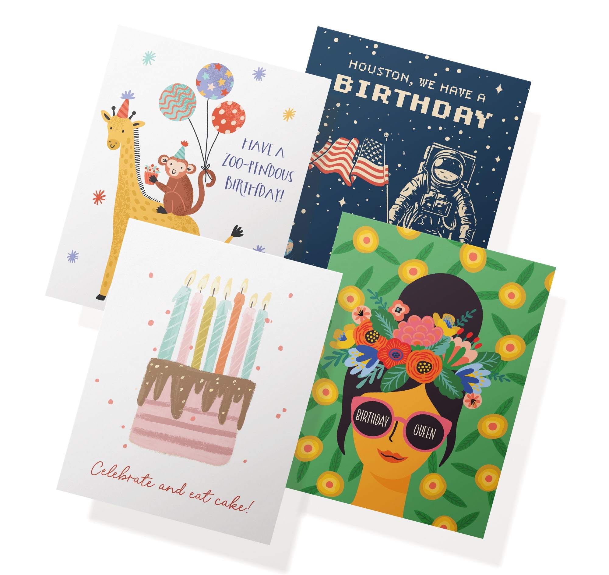 Twigs Paper Birthday Card Assortment - 12 Set Variety Designs Birthday ...
