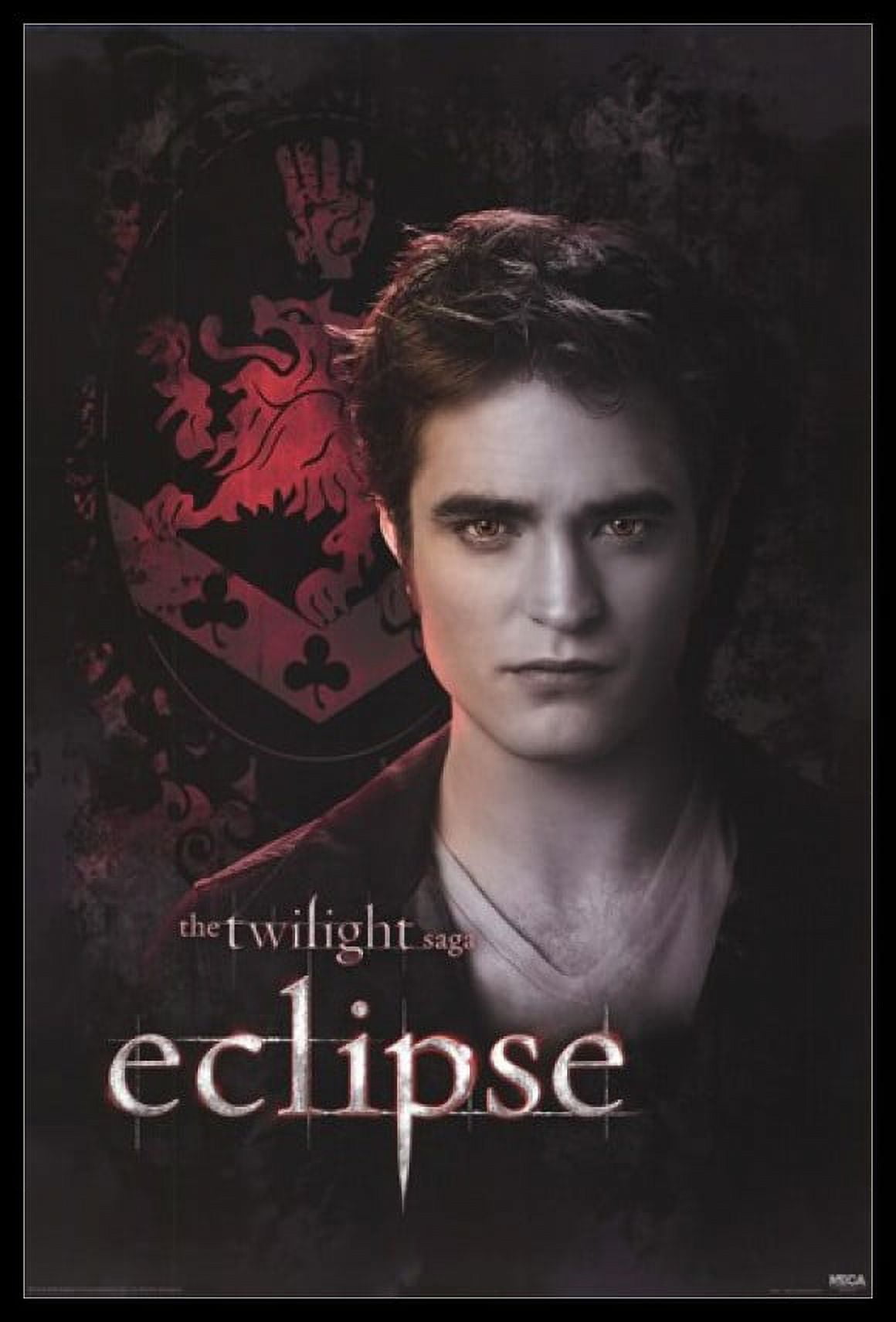 Twilight 3 - Eclipse - Edward - Crest Laminated & Framed Poster (24 x ...