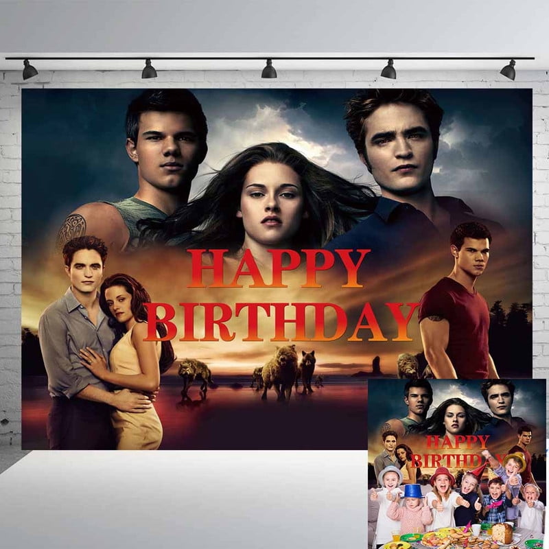 Twilight Backdrop Banner Party Supplies Post Birthday Decorations ...