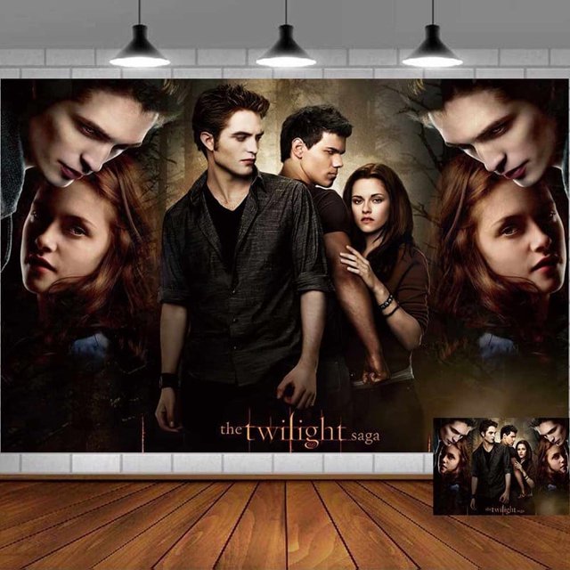 Twilight Backdrop Banner Party Supplies Poster Movie Theme Background ...