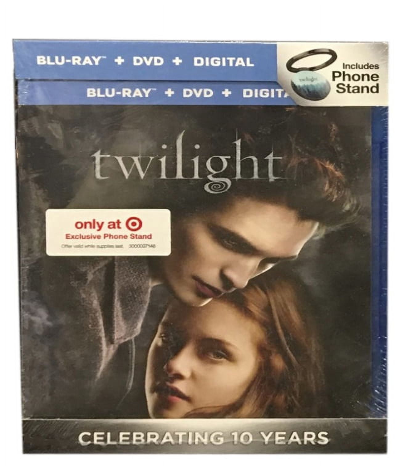 Twilight Blu-ray + DVD Celebrating 10 Years, Includes Phone Stand ...