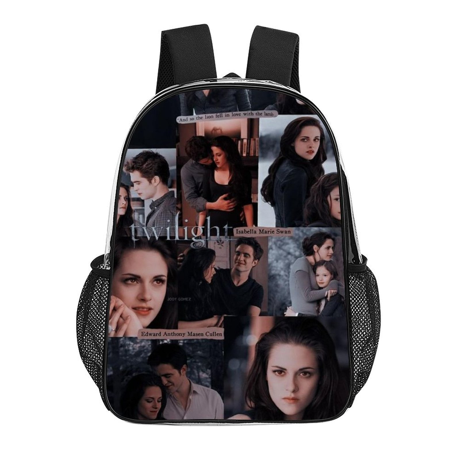 Twilight Characters Clear Backpack Large Capacity Laptop Daypack ...