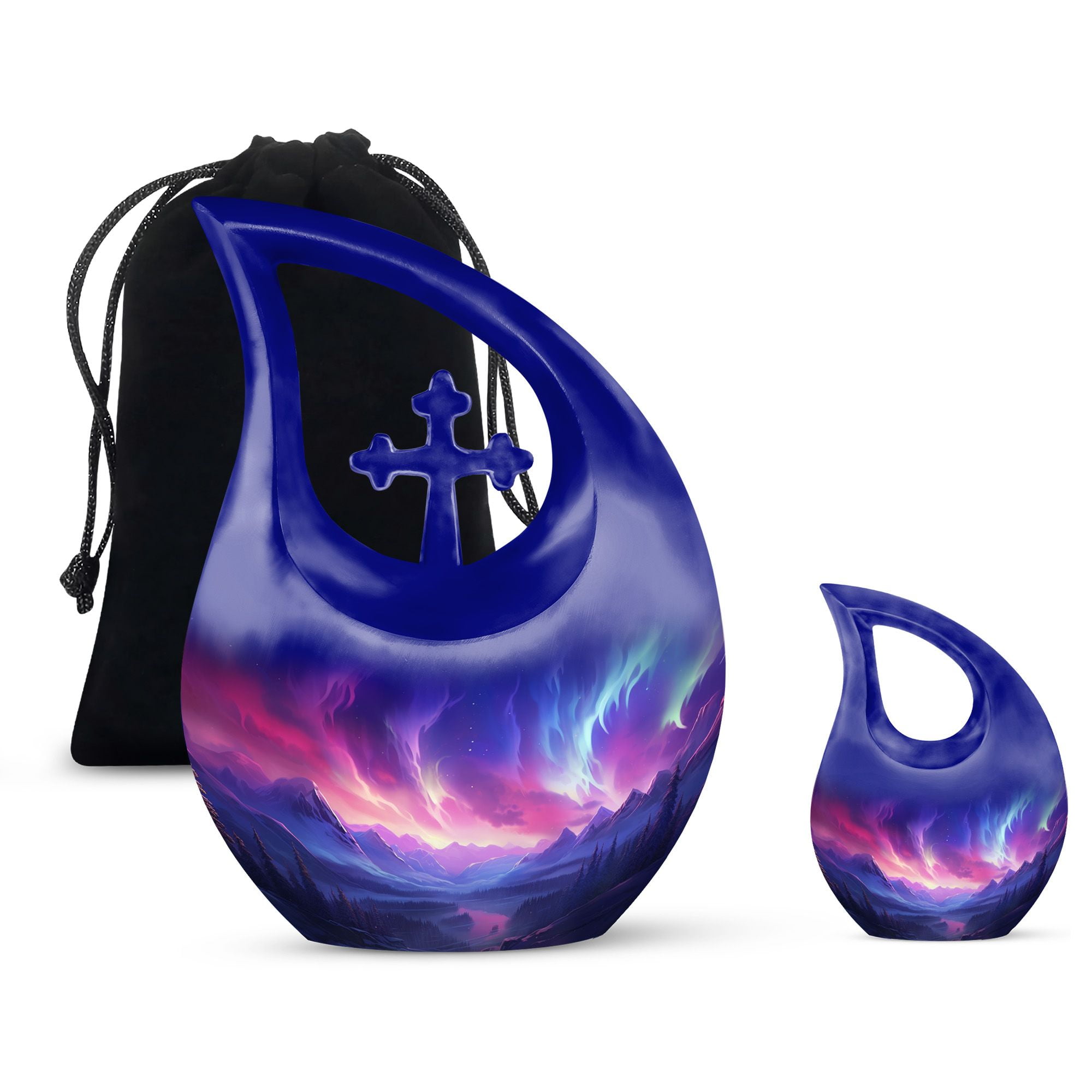 Twilight Dance Northern Lights Urn - Unique Urns For Human Ashes ...