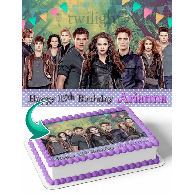 Twilight Edible Cake Image Topper Personalized Birthday Party 1/4 Sheet ...