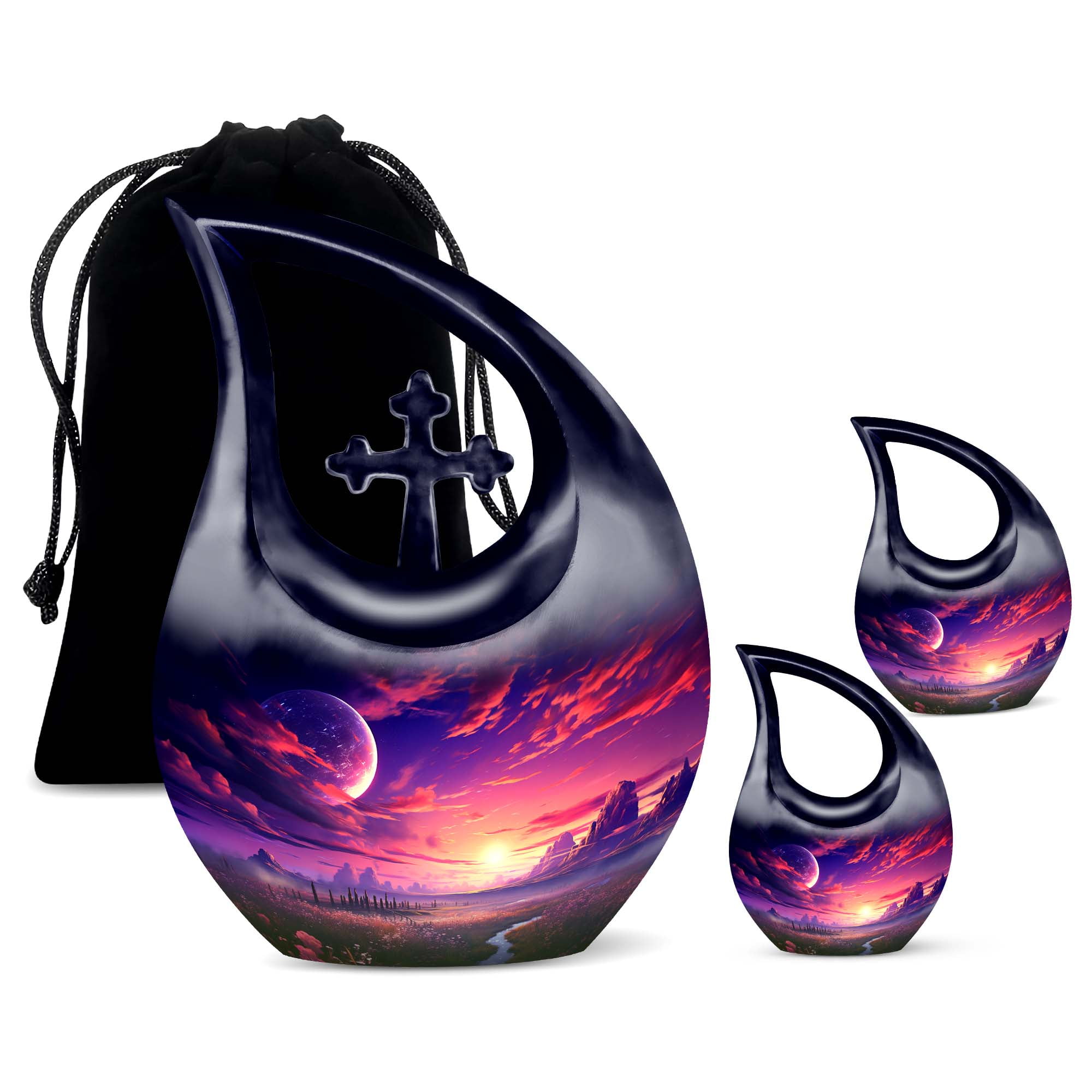 Twilight Over The Enchanted Urn - Large Decorative Urn - Urns For Human ...