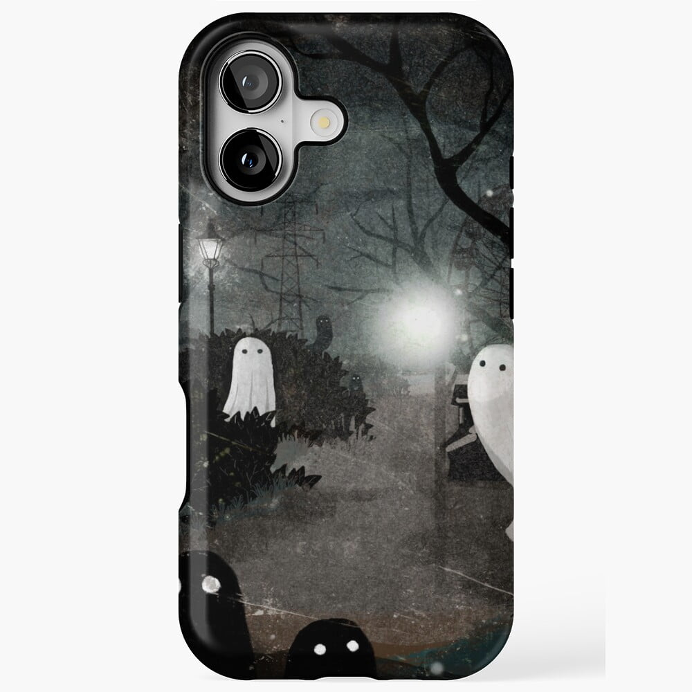 Twilight Ghosts Floating in a Spooky Forest Ethereal Spirits Art iPhone ...