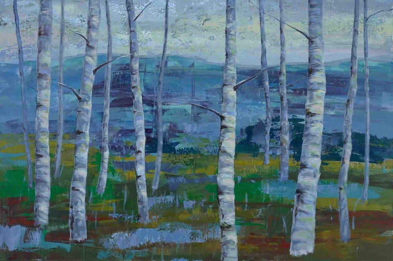 "Twilight Grove I" Painting Print on Wrapped Canvas - Walmart.com