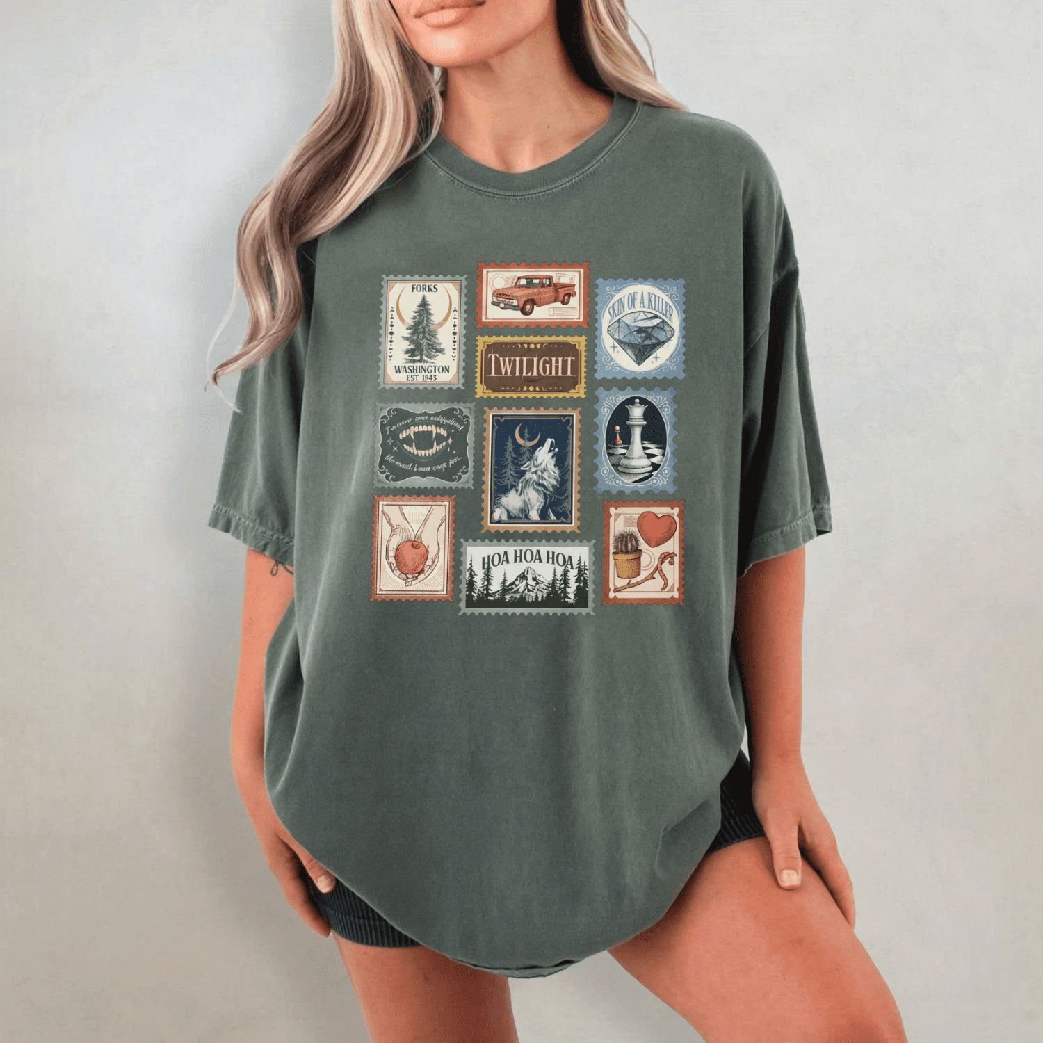 Twilight Inspired City Of Forks Shirt Comfort Colors, Hoa Hoa Hoa ...
