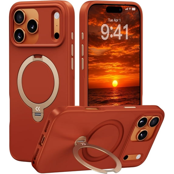 Twilight Orange Designed for iPhone 17 Pro Max Case with Spin Magnetic ...