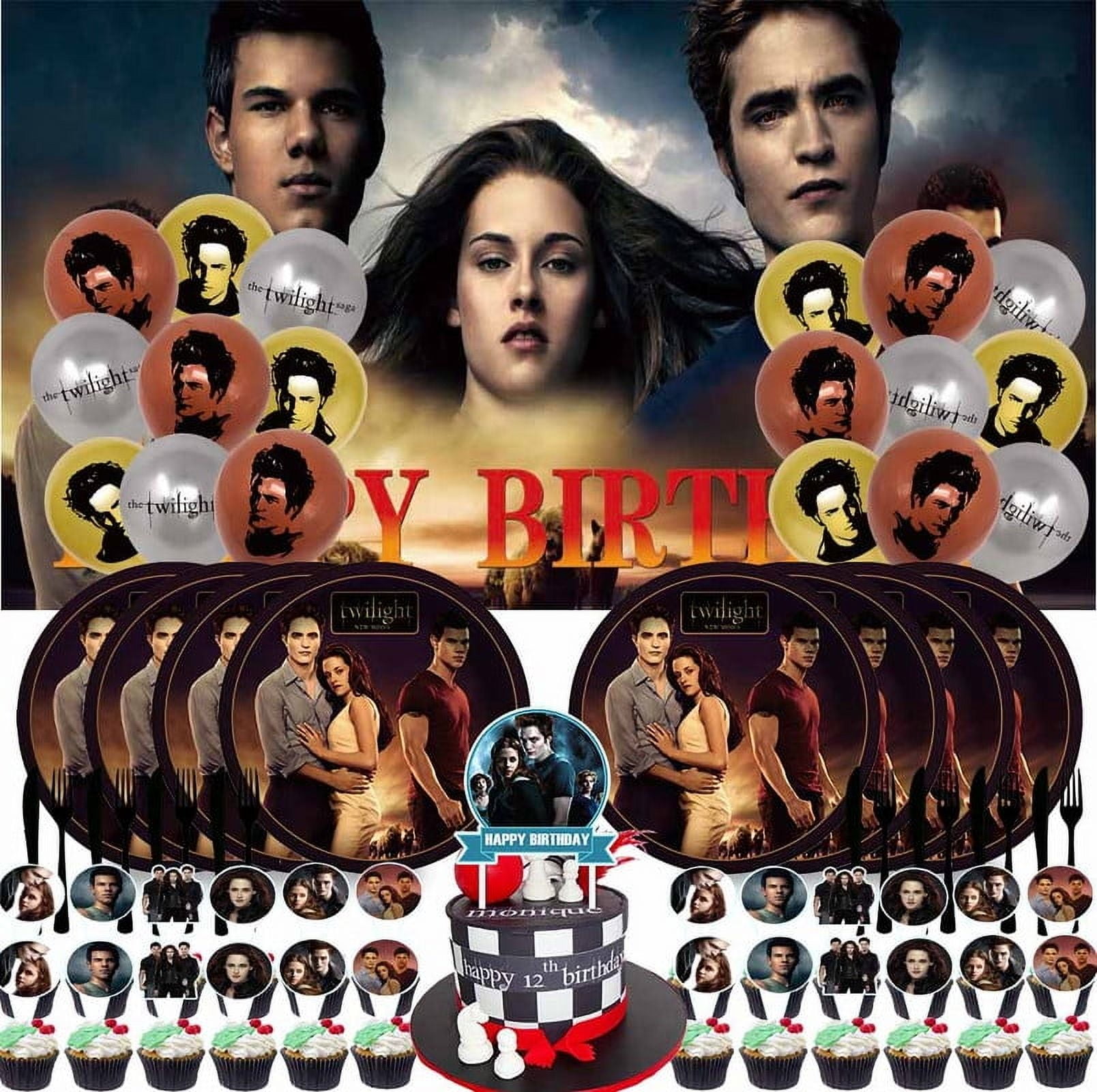 Twilight Party Supplies Plates Decorations Birthday Cake Topper Banner ...
