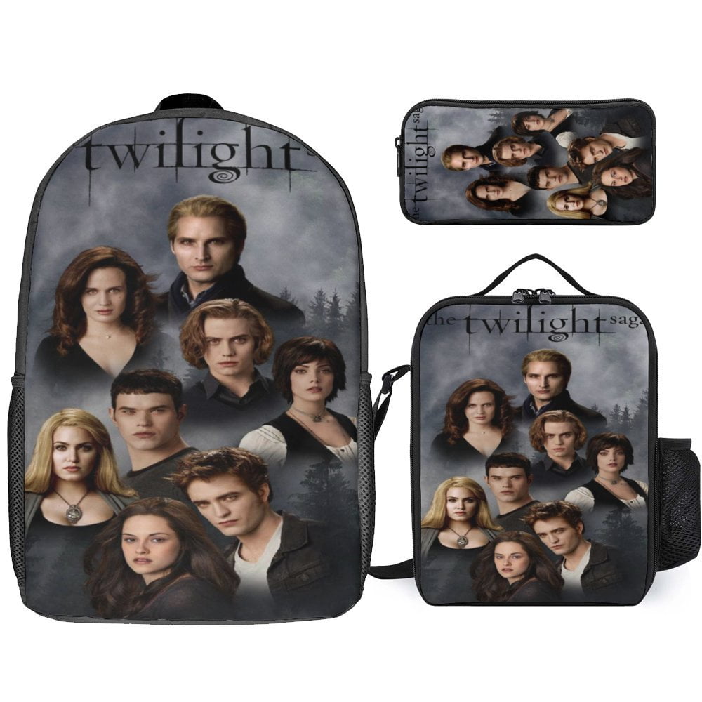 Twilight Saga Backpack Set Cartoon Backpacks with Pencil Case and Lunch ...