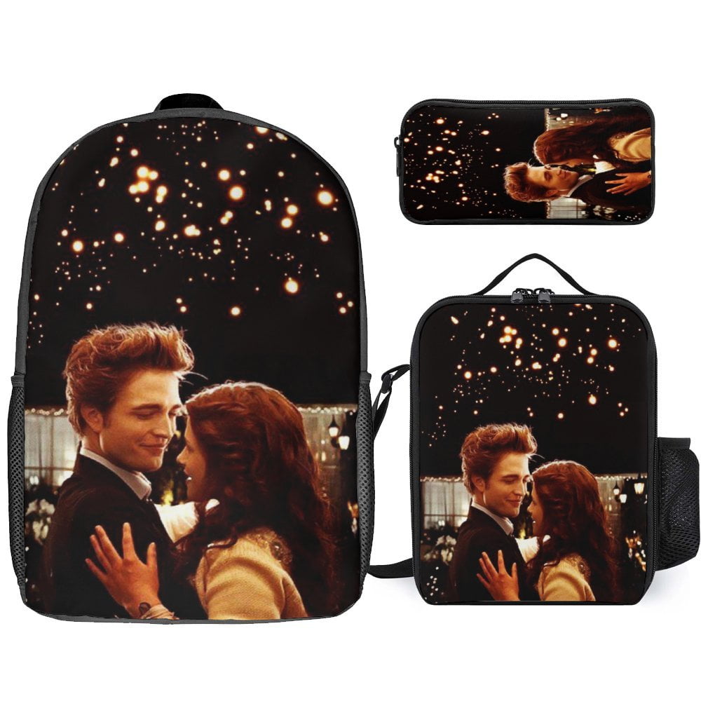 Twilight Saga Backpack Set Cartoon Backpacks with Pencil Case and Lunch ...