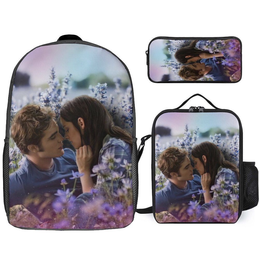 Twilight Saga Backpack Set Cartoon Backpacks with Pencil Case And Lunch ...
